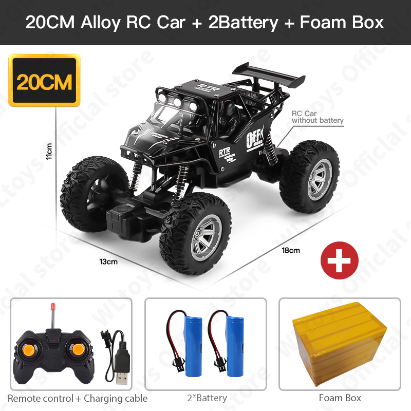 Zwn 1:20 2wd rc car with led lights radio remote control cars buggy off ...