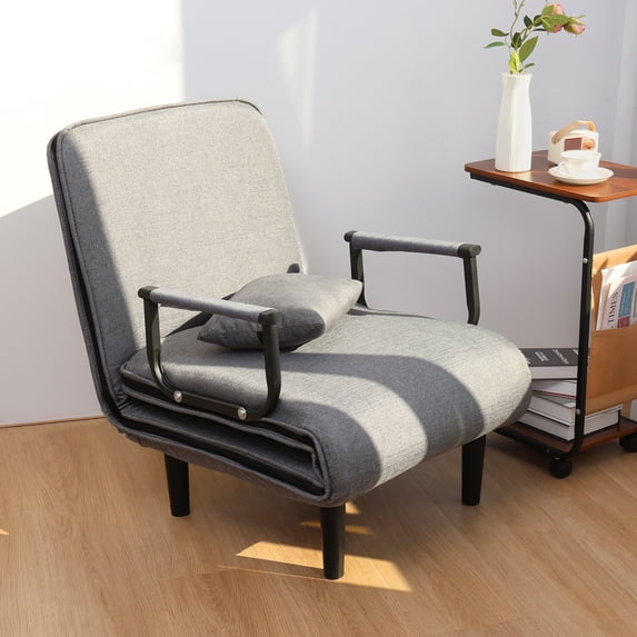 Zxareky Convertible Sofa Bed with Adjustable Backrest, Fold Out Chair ...