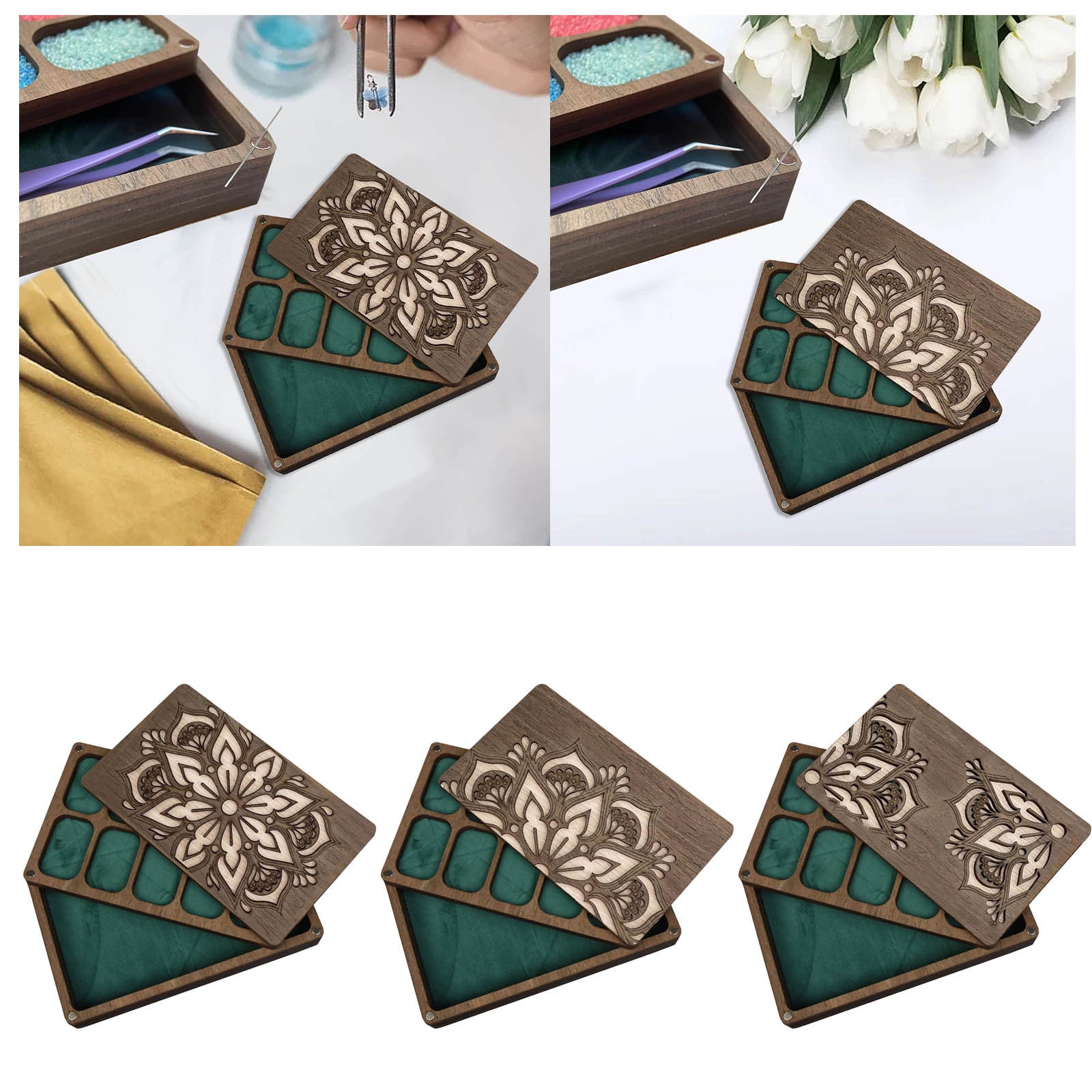 ZxiamiBD Bead Storage Organize With Lid Bead Storage Solutions Bead ...