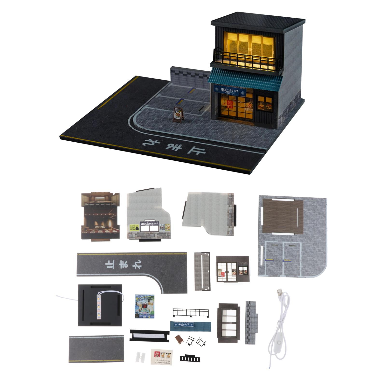 Zxpjkyu 1/64 Scale Parking Lot Diecast Car Garage Layout Realistic ...