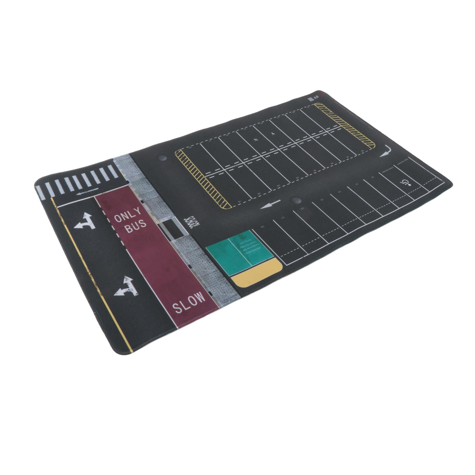 Zxpjkyu 1:64 Scale Underground Garage Parking Lot Mat Rollable Non Slip ...