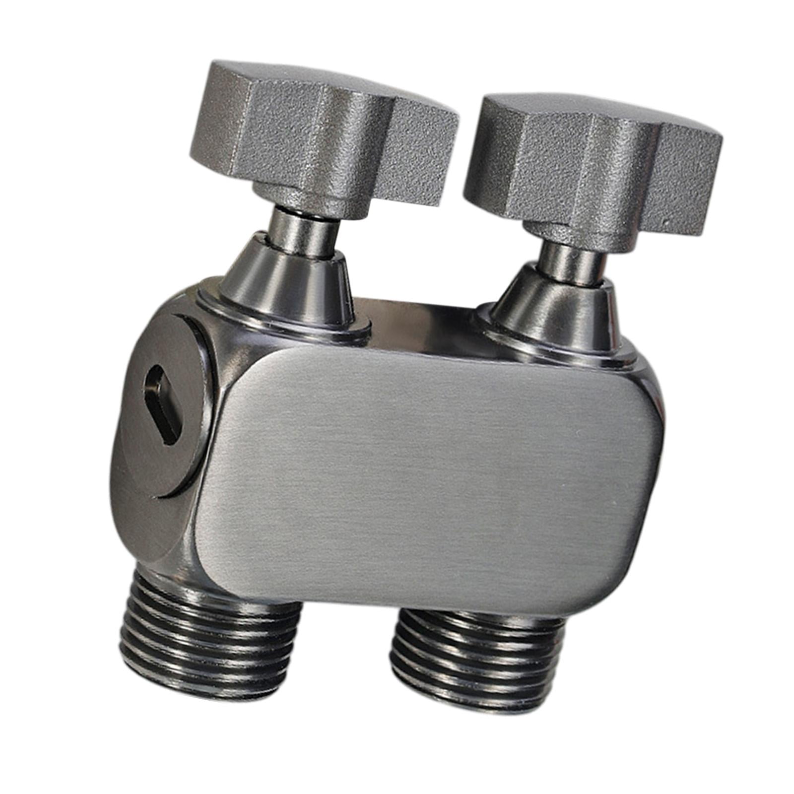 Zxpjkyu 1-in-2-out Double Control Valve Hand Shower Bidet Attachment ...