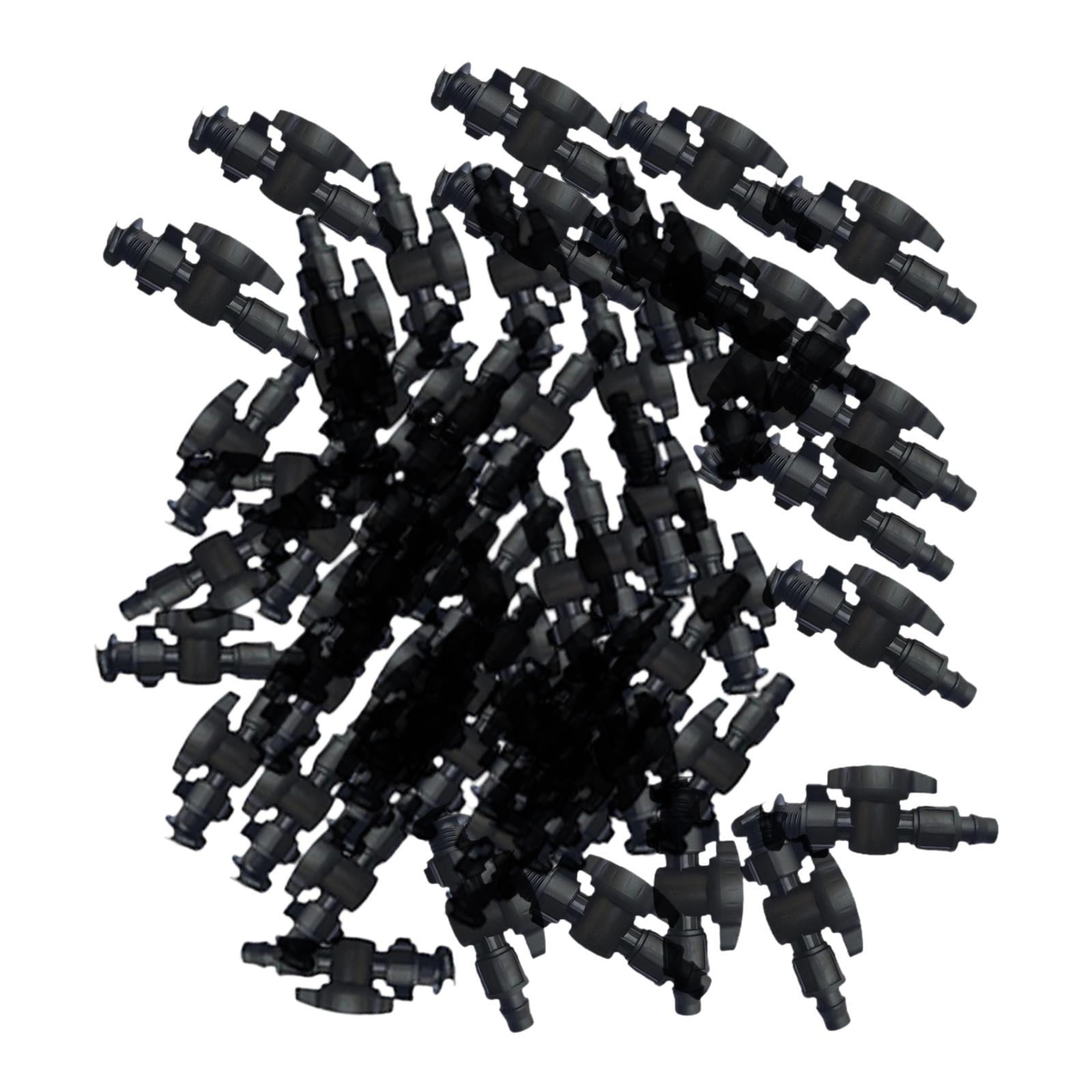 Zxpjkyu 100Pcs Drip Irrigation Fittings Drip Nut Lock Temperature ...
