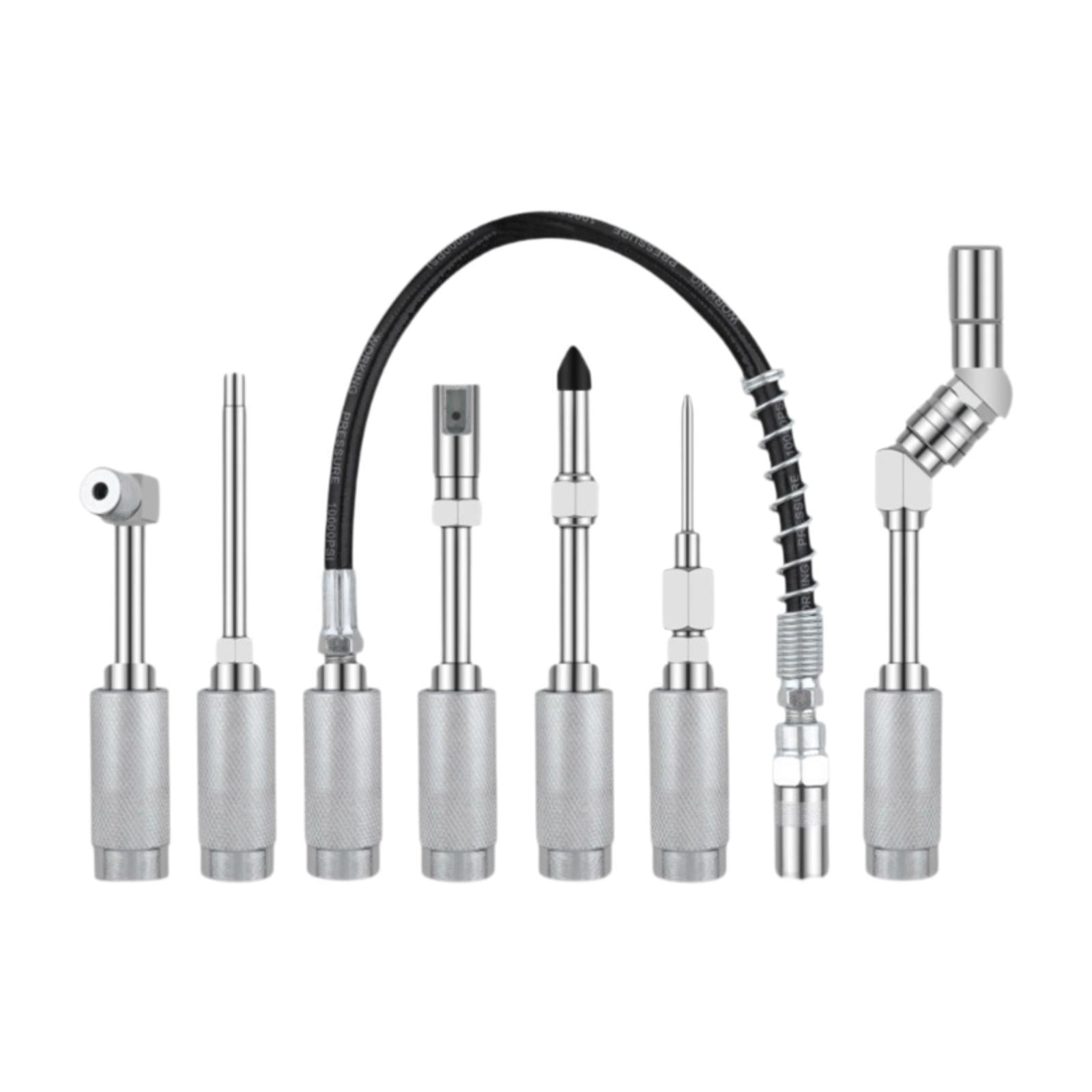 Zxpjkyu 11 Pieces Grease Coupler Attachment Complete Attachments with ...