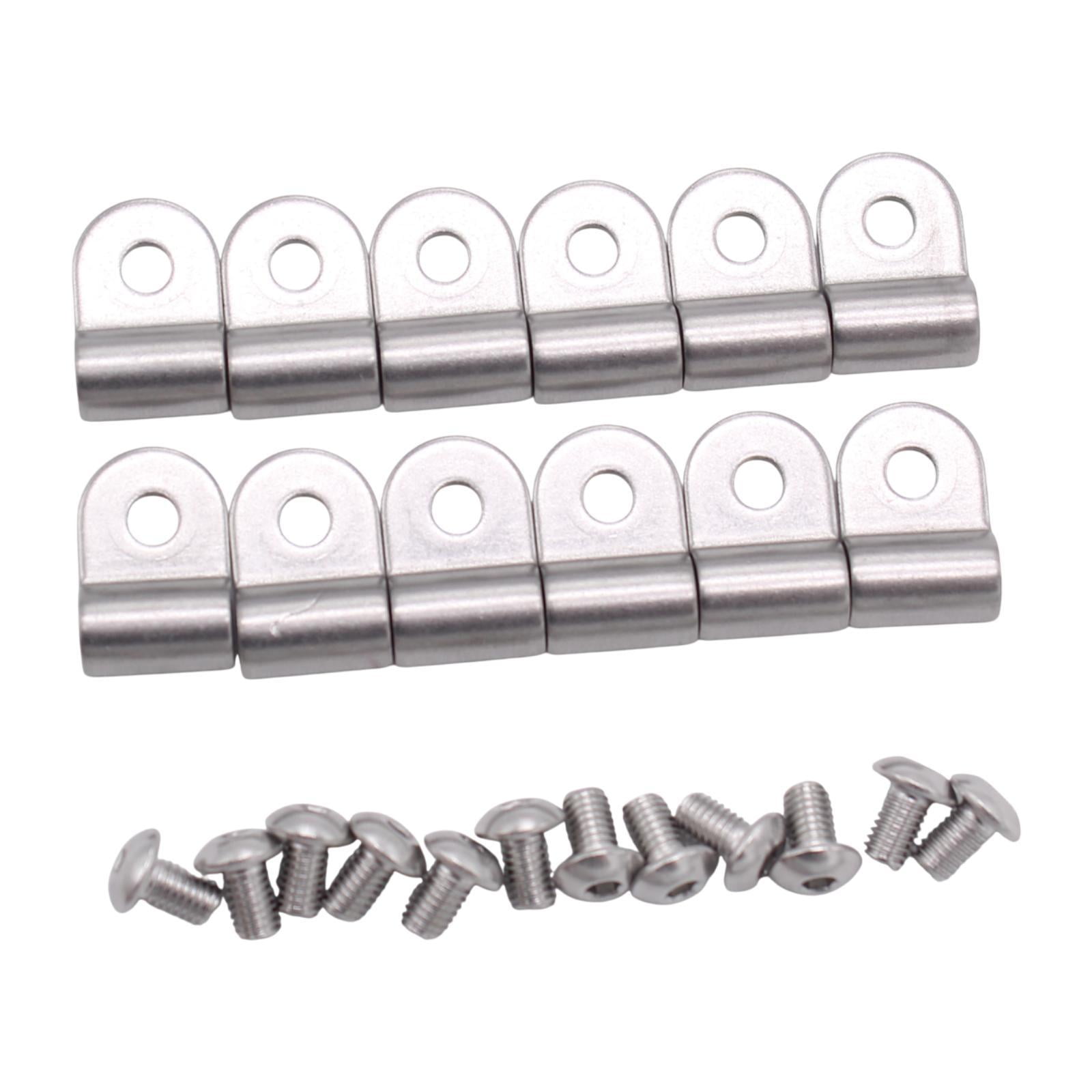 Zxpjkyu 12 Pieces 3/16" Brake Line Clamp Multifunctional with 12 Screw ...