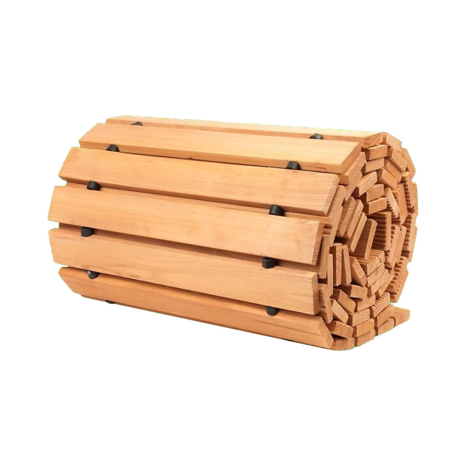 Zxpjkyu 12ft Wooden Garden Pathway Roll Up Sturdy Wedding Pathway for ...