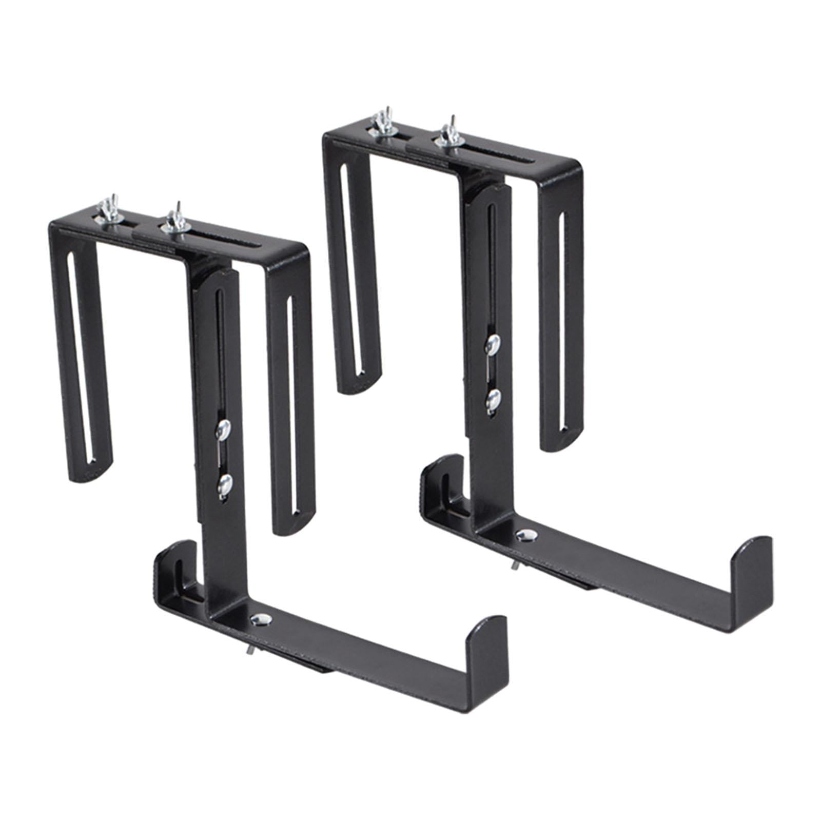 Zxpjkyu 2 Pieces Flower Planter Brackets Fits Deck Railing Hanging ...