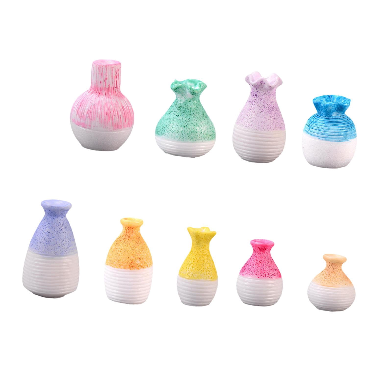 Zxpjkyu 9 Pieces Mini Vase Flower Arrangement Container Floral ...
