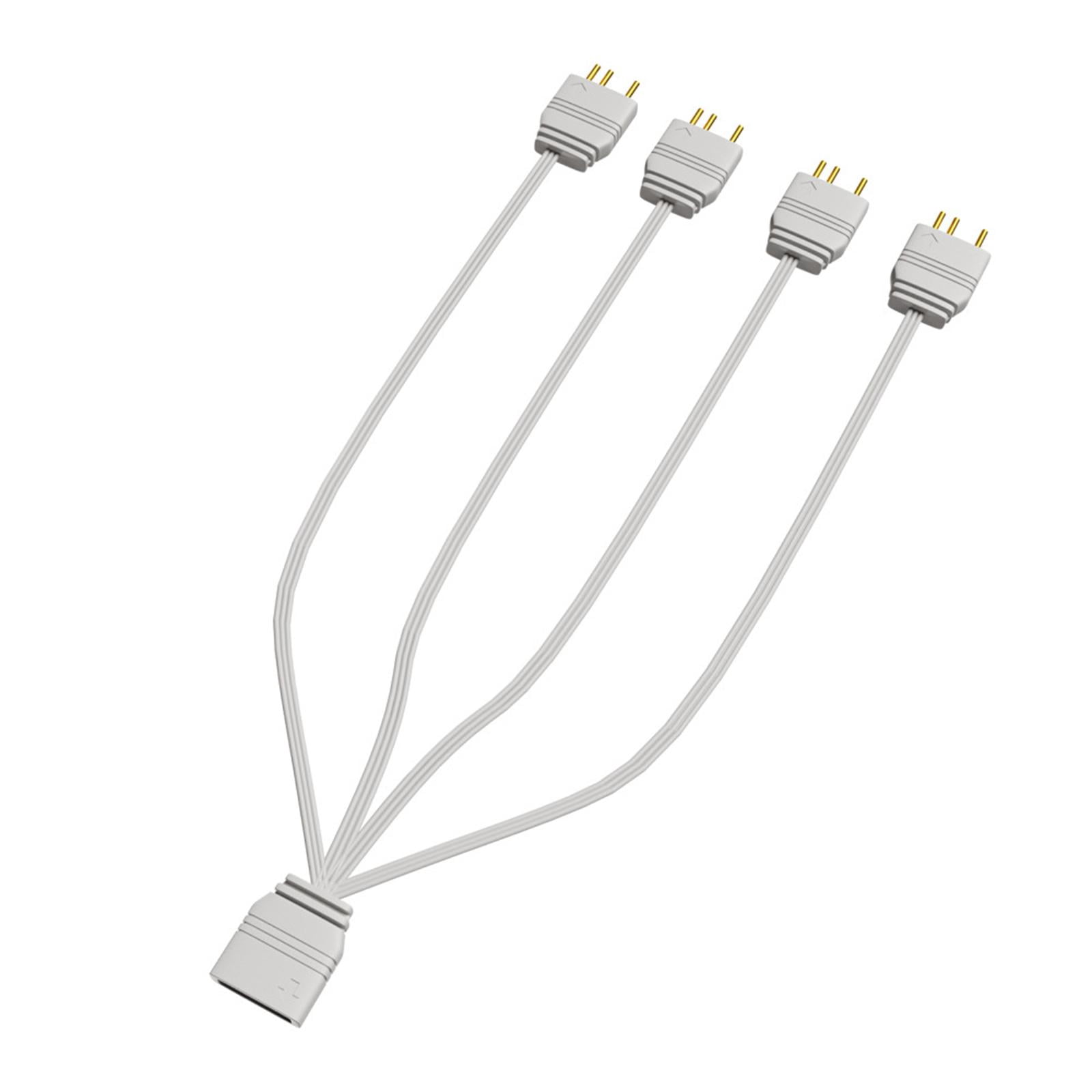 Zxpjkyu ARGB Splitter 5V 3Pin 1 to three/4 33.5cm Power Cable Extension ...