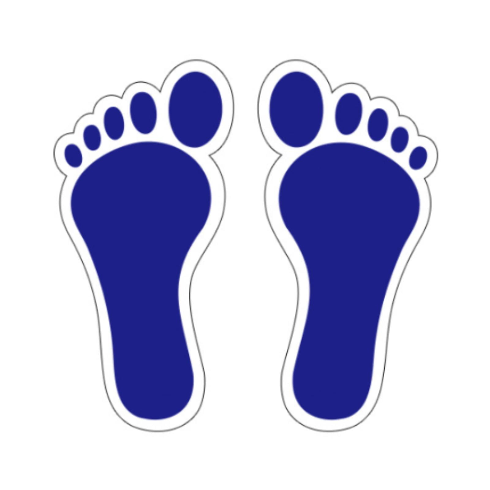 Zxpjkyu Barefoot Footprint Stickers Floor Markers Multipurpose ...