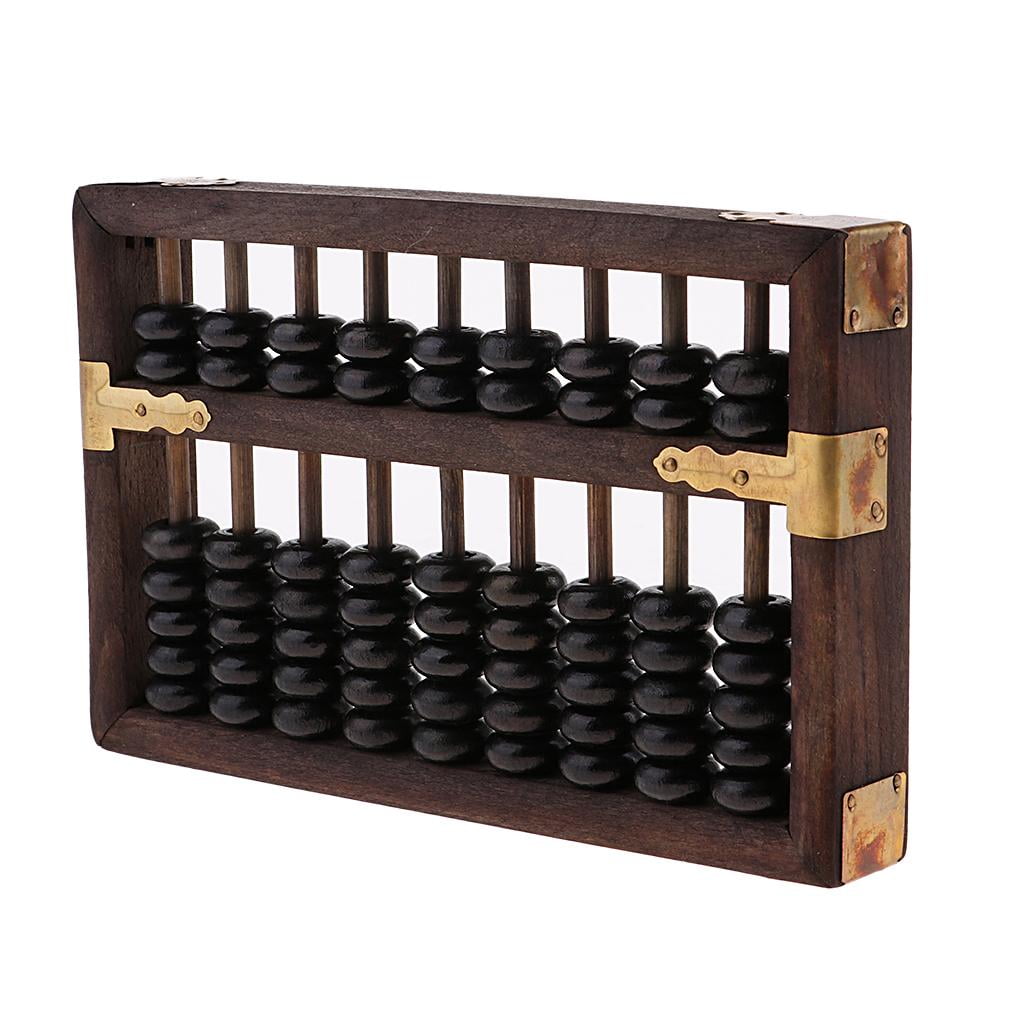 Zxpjkyu Chinese Soroban Abacus Counting Frame Made of Wood, Calculation ...