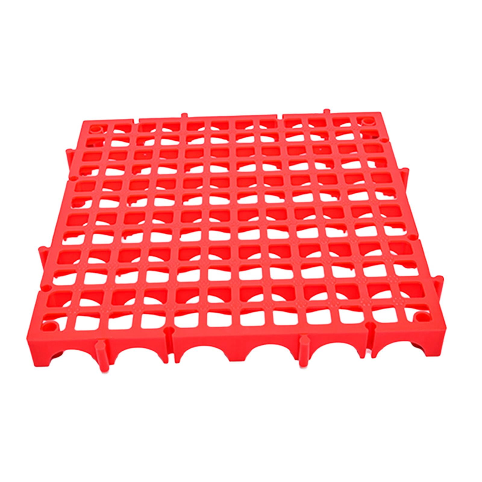 Zxpjkyu Drainage Interlocking Floor Tile with Drain Holes Splicing for Car Wash Floor Red ...