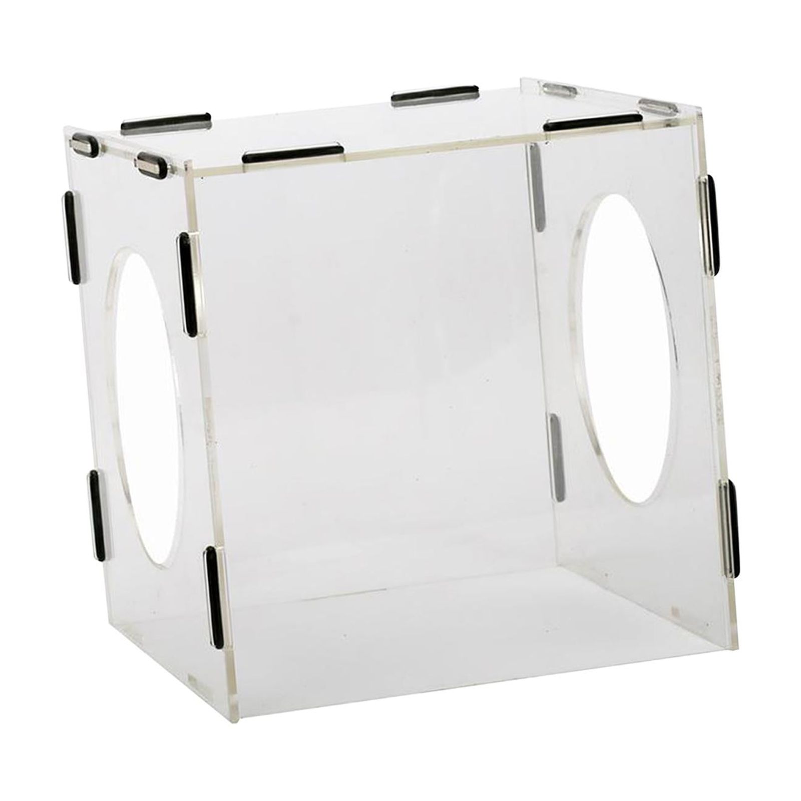 Zxpjkyu Enclosed Grinding Dust Box/ Acrylic Transparent with 2 Holes ...