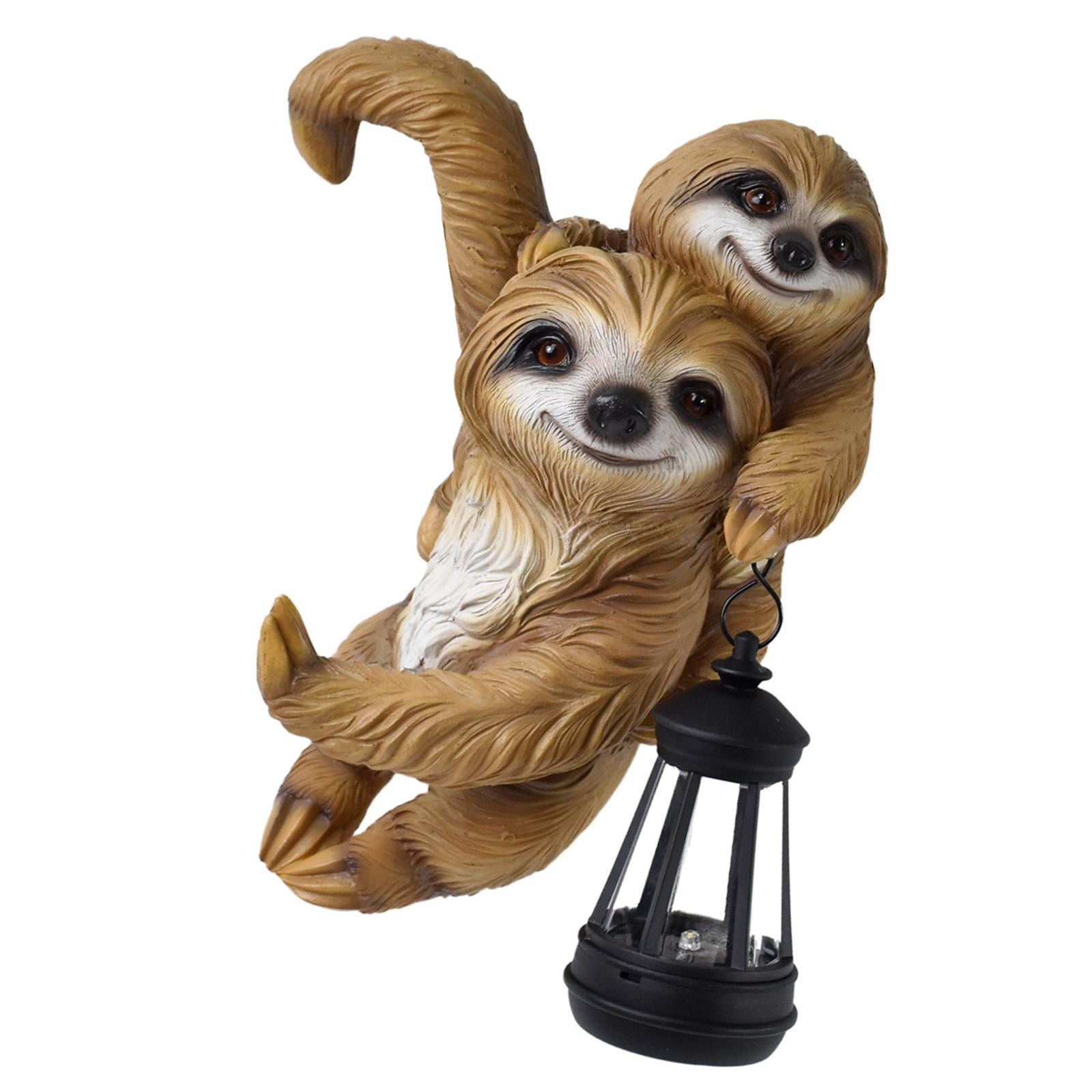 Zxpjkyu Garden Sloth Statue Solar Light Craft Gift Creative Yard ...