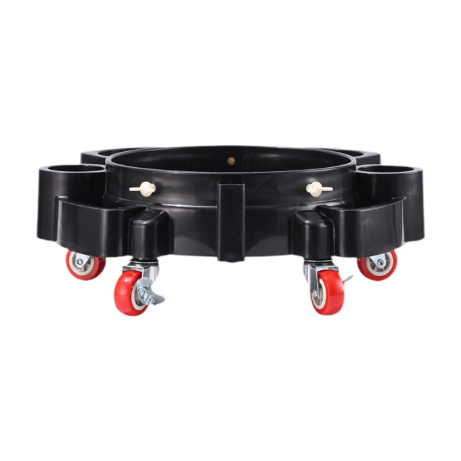 Zxpjkyu Generic Bucket Trolly Car Wash Bucket Roll Swivel Casters to ...