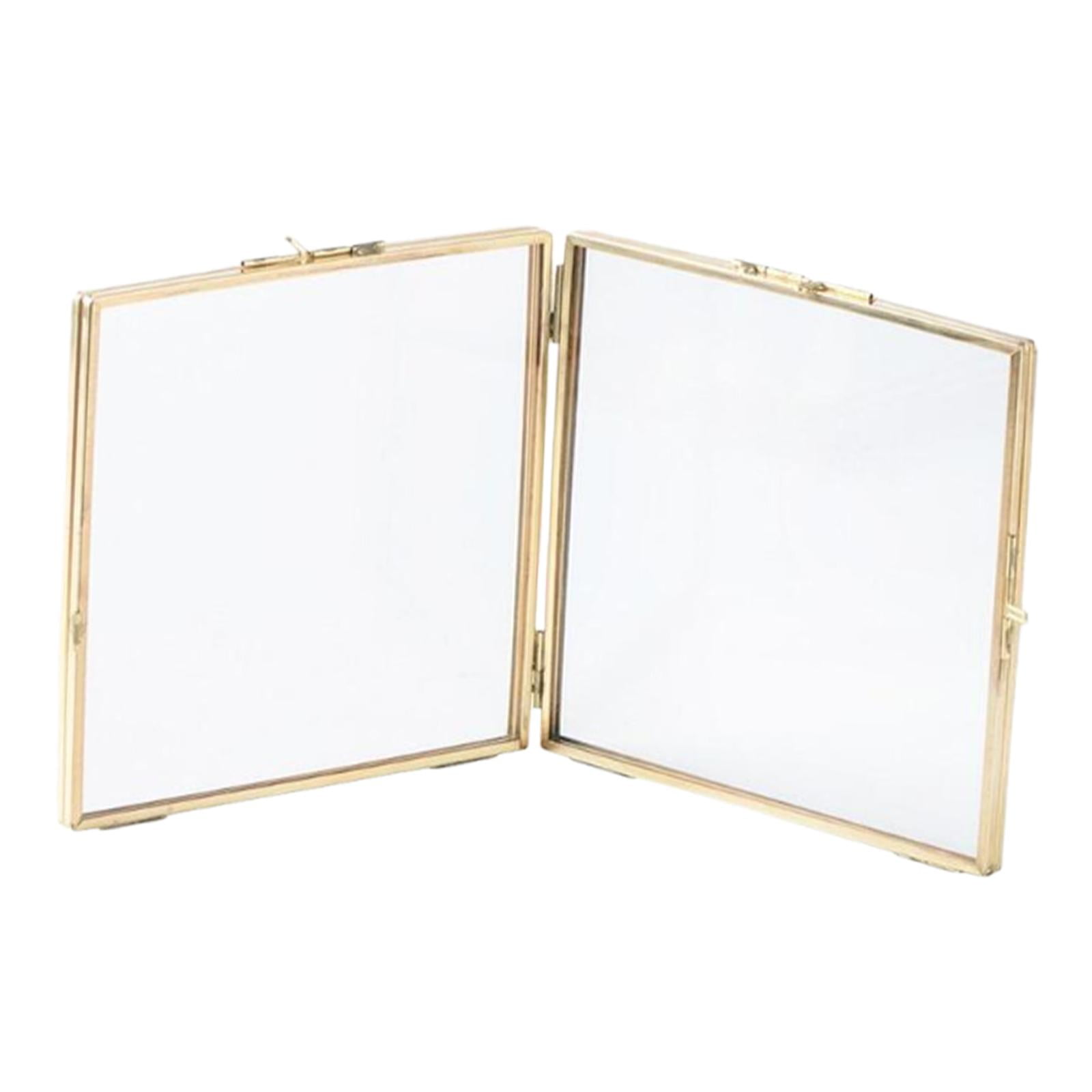 Zxpjkyu Glass Photo Frame Geometric Picture Frame Free Standing Vintage ...