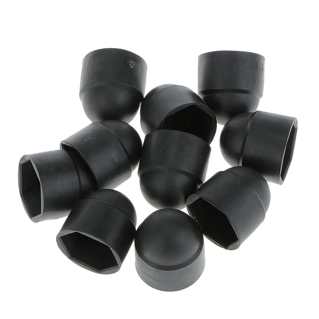 Zxpjkyu M10 Black Domed Plastic Nut / Bolt Protection Cover Caps 18MM ...