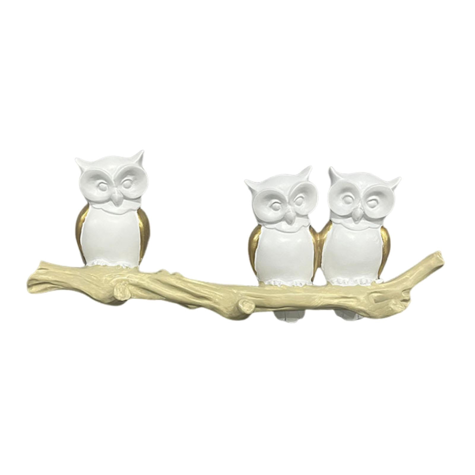 Zxpjkyu Owl Wall Hook Decoration Art Crafts Birthday Gift Decorative ...