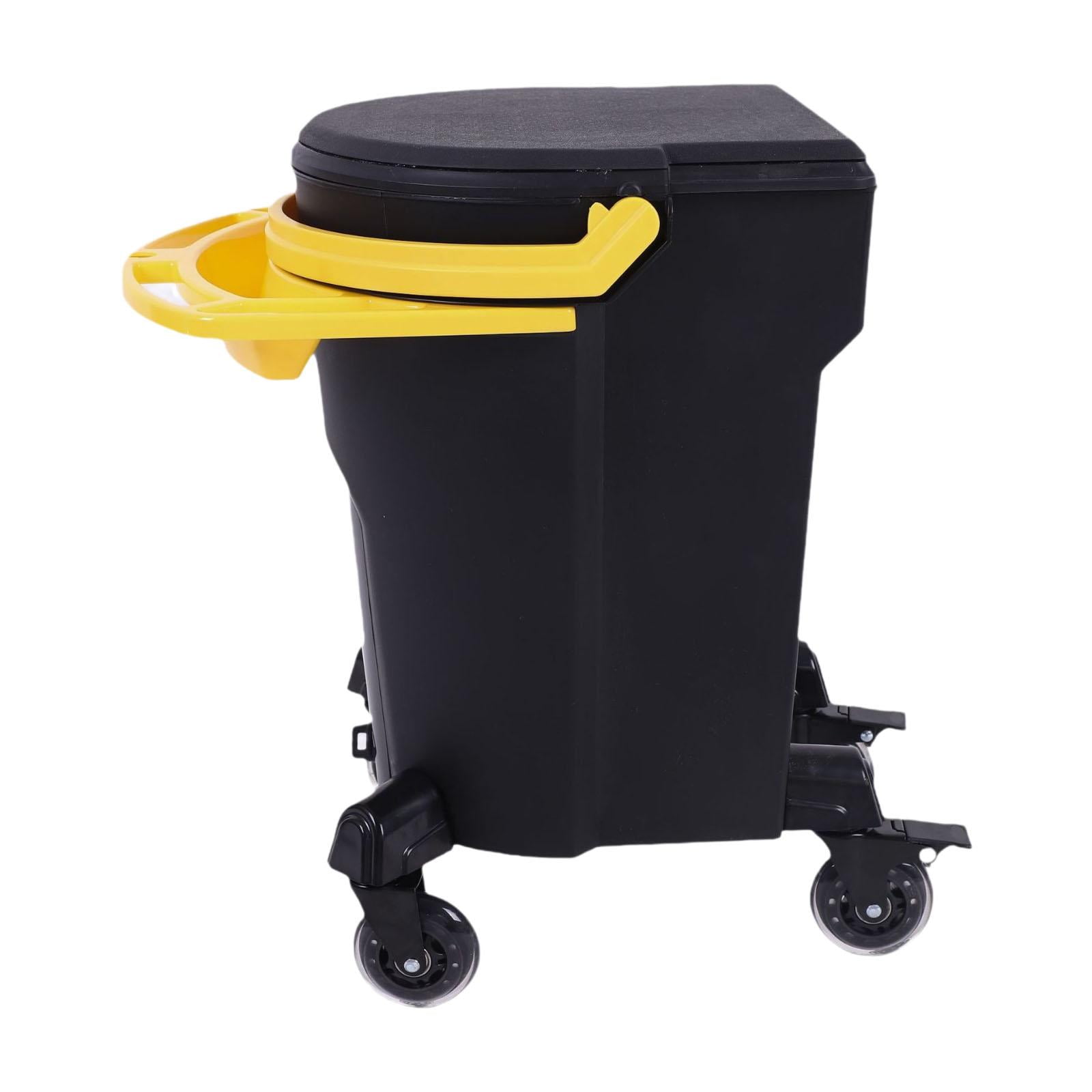 Zxpjkyu Rolling Car Wash Bucket Car Wash Storage Container Versatile ...