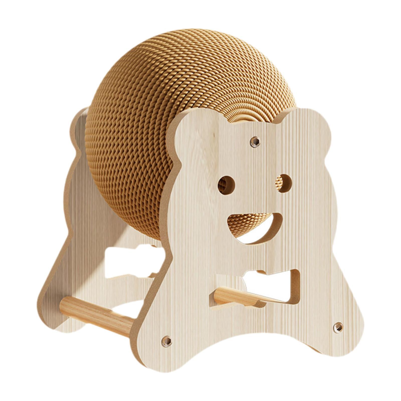 Zxpjkyu Scratching Toy Cat Scratcher Toy Portable Exercise Wood ...