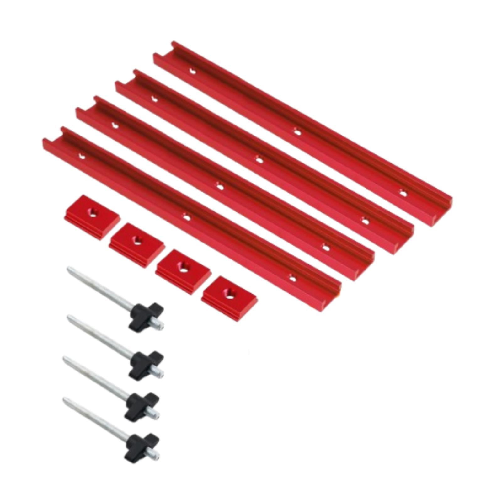 Zxpjkyu T Track Knob Kit T Slot Miter Track Jig Universal Workbench for ...