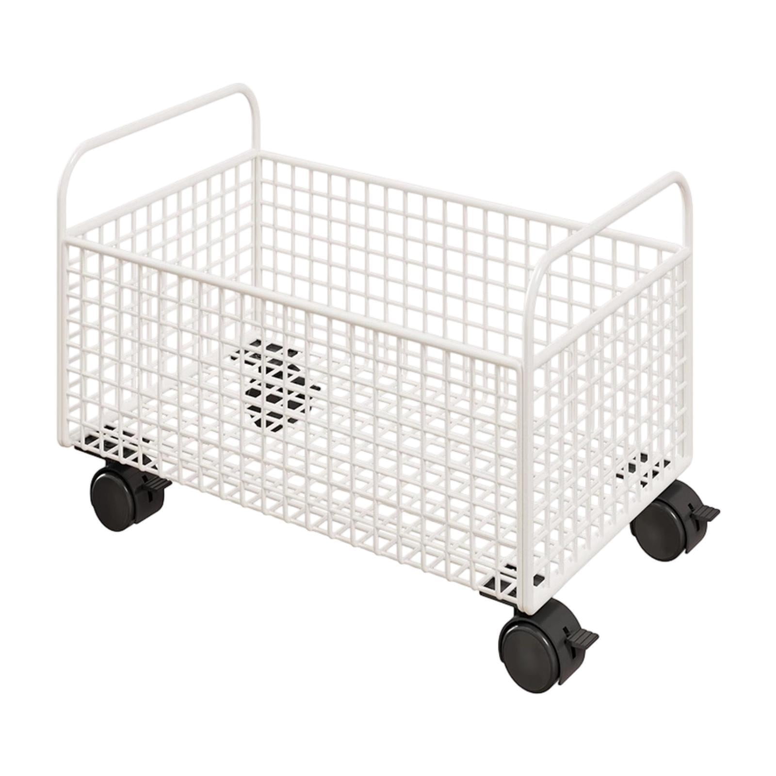 Zxpjkyu Under Desk Rolling Book Cart Bookshelf with Wheels for Daily ...