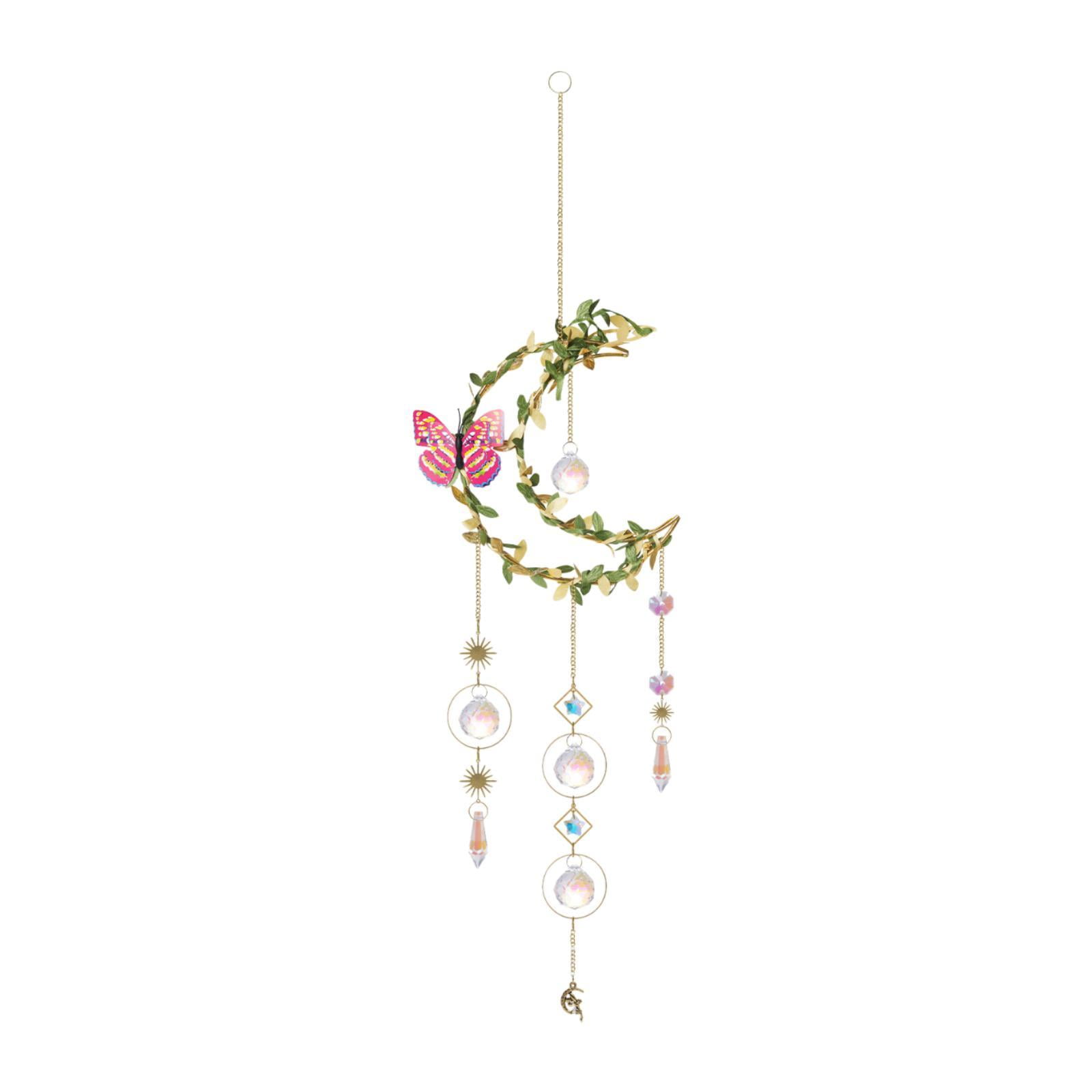 Zxpjkyu Wind Chime Birthday Gifts Good Luck Charms Moon Frame Pendant ...