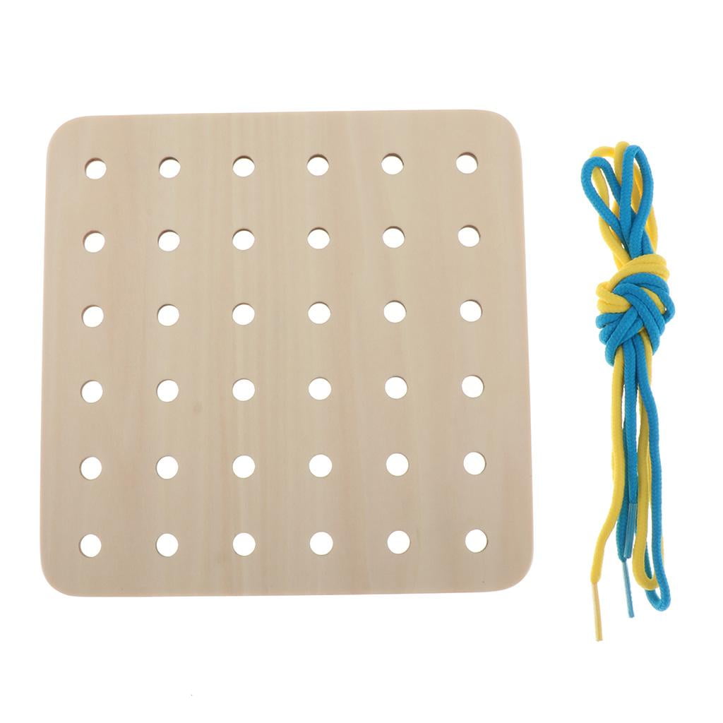 Zxpjkyu Wooden Lacing Toy Activity String Learning Education ...