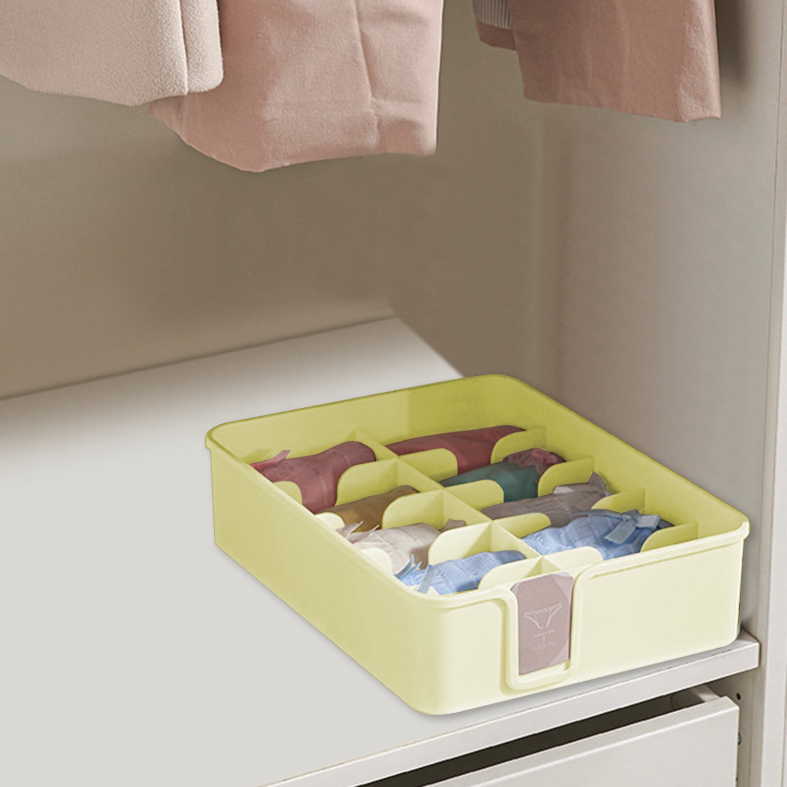 Zxsyw Closet Organizers Storage Box Stackable Plastic Storage Basket ...