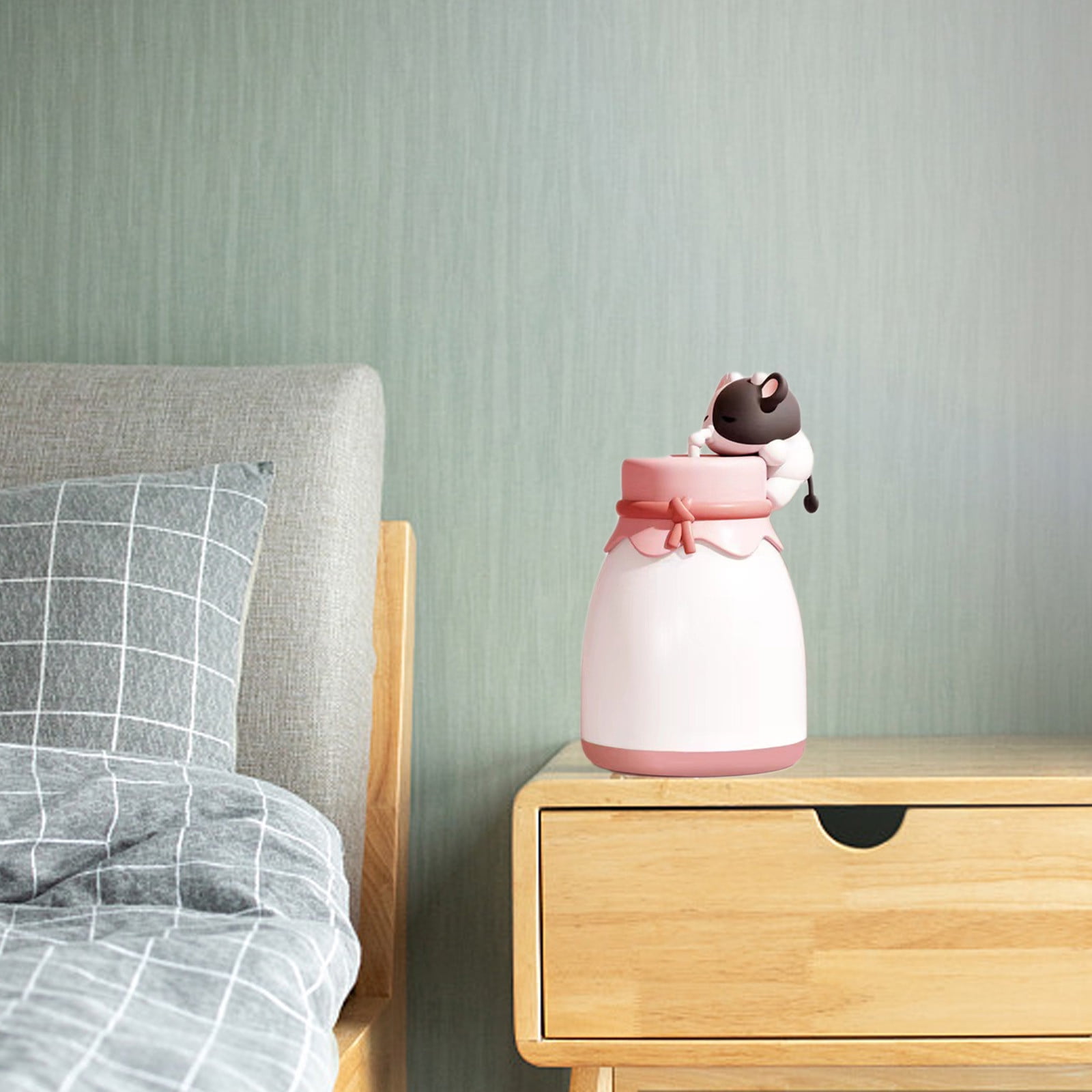 Zxsyw Cow Night Light, Rechargeable Bedside Lamp, Adjustable Reading ...