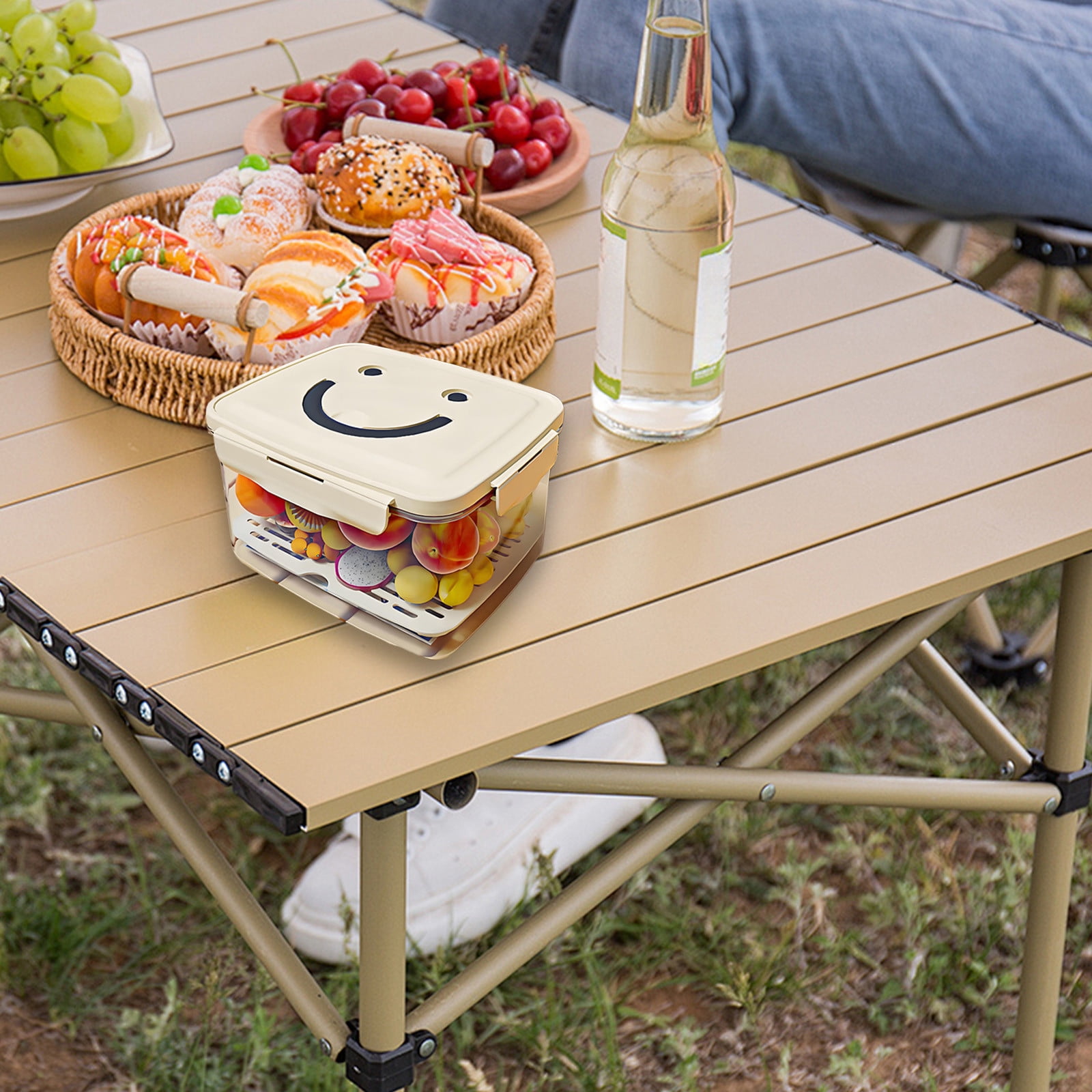 Zxsyw Kitchen Fresh Storage Box Camping Food Fruit Handy Basket ...