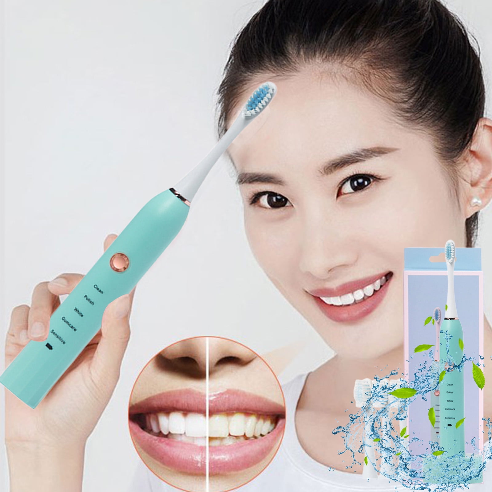 Zxsyw Rechargeable Electric Toothbrush, Battery Operated Toothbrush ...