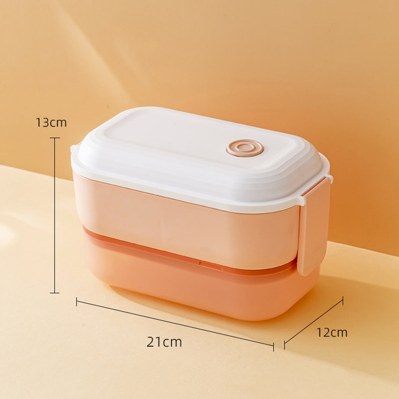 Zxsyw Small Plastic Storage Containers with Lids - Double Layer Lunch ...