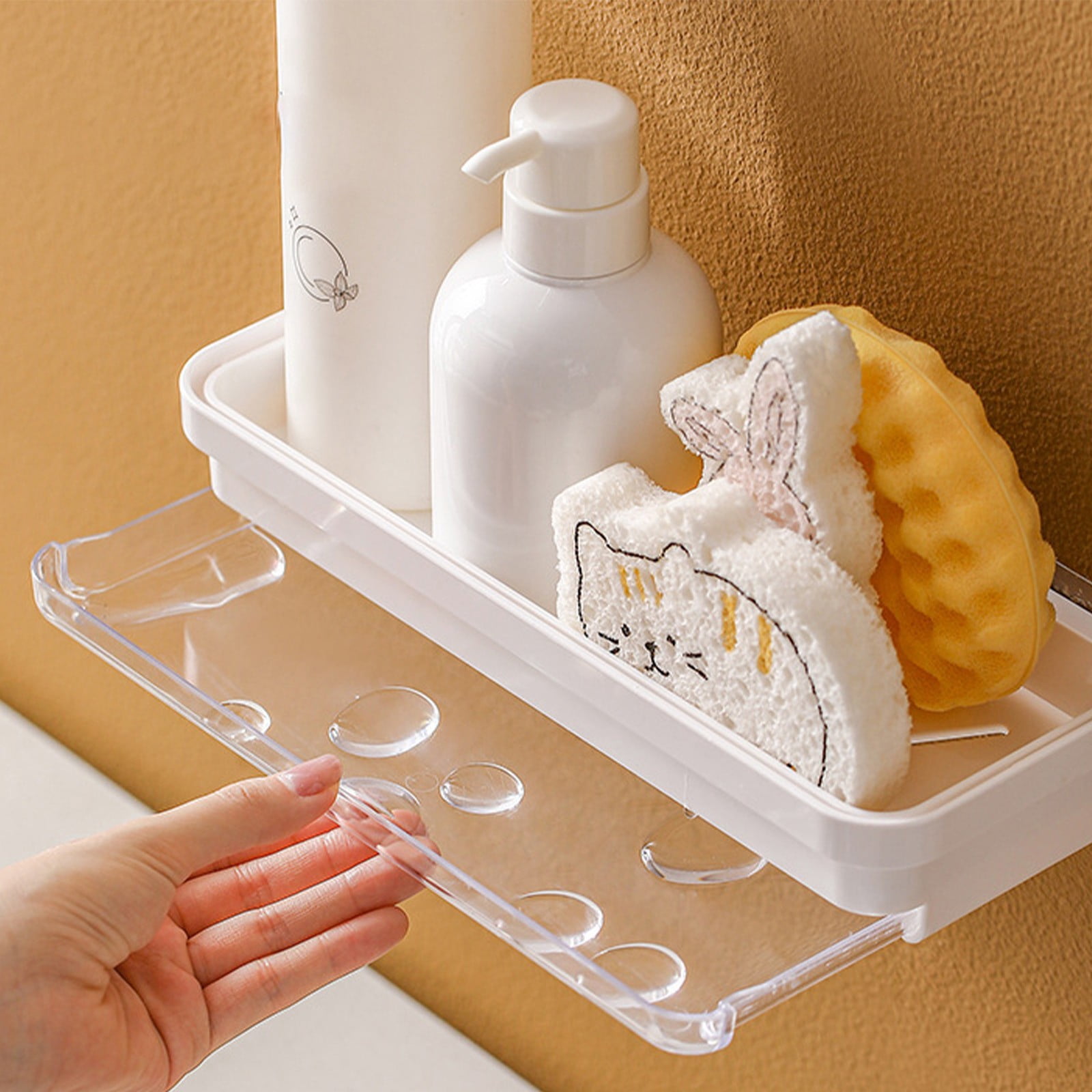 Zxsyw Storage Shelf Kitchen Draining Rack Rag Organizer Sink Sink Side ...
