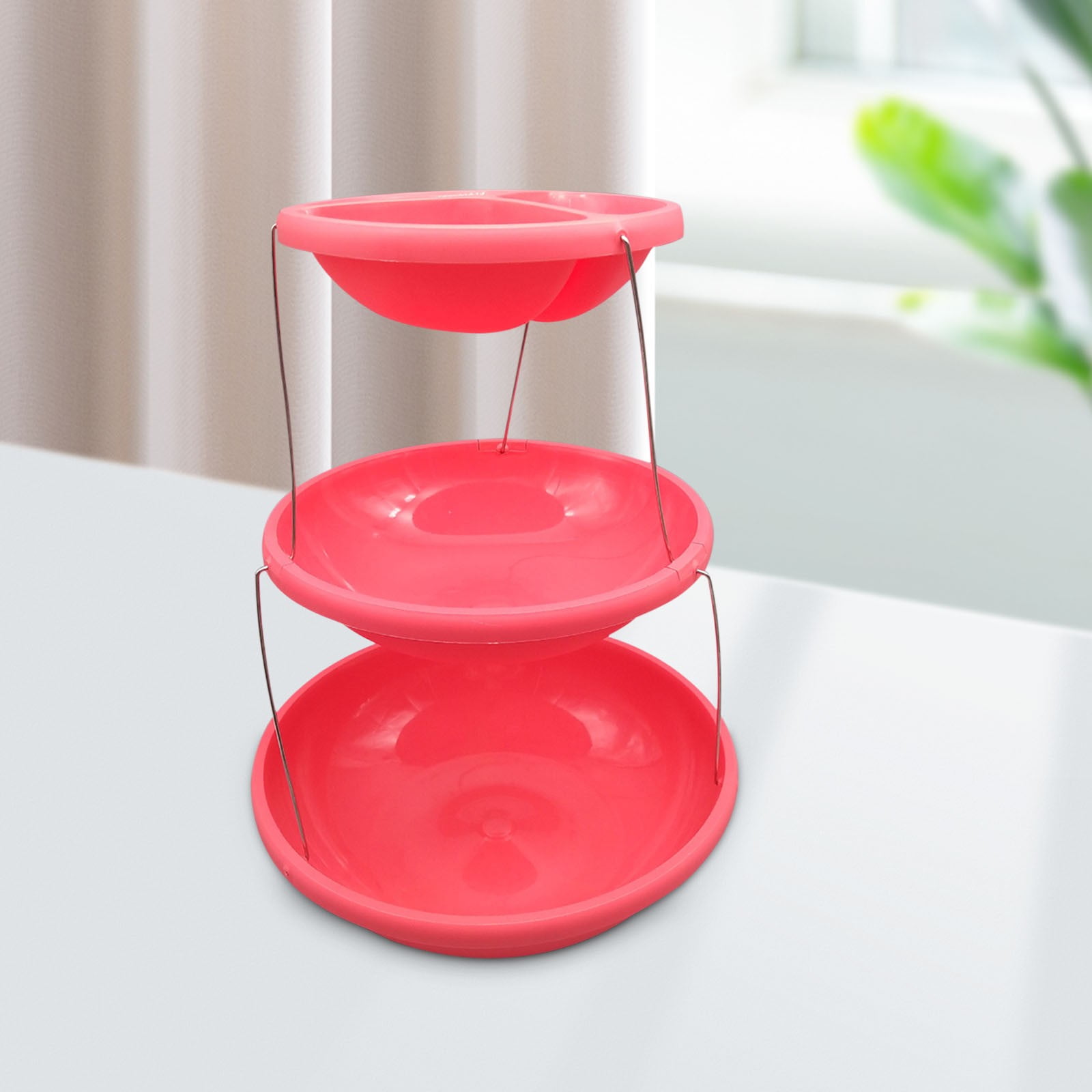 Zxsyw Three-Layer Folding Snack Plates - Kitchen Essential Fruit and ...