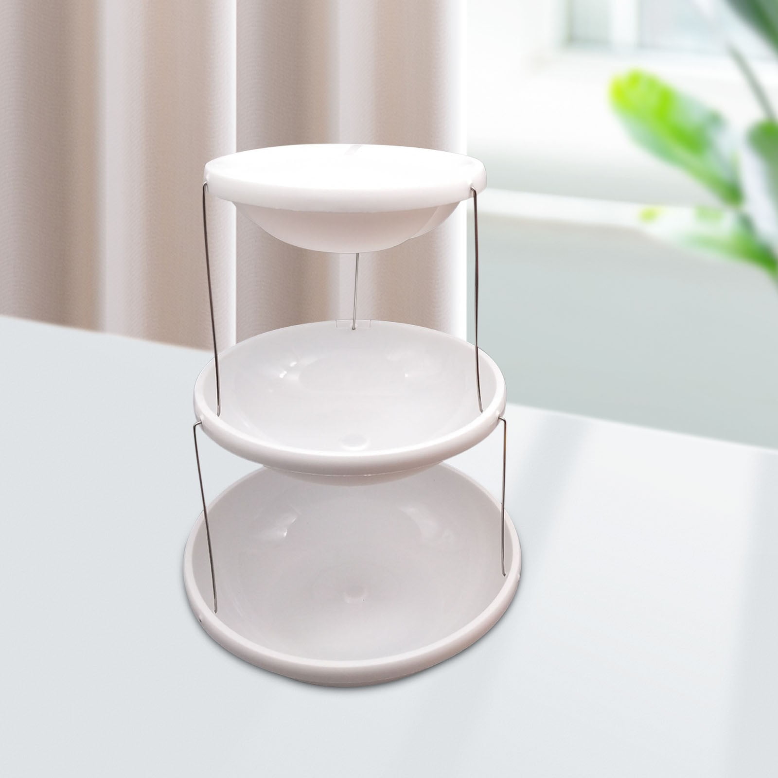 Zxsyw Three-Layer Folding Snack Plates - Kitchen Essentials for Fruits ...