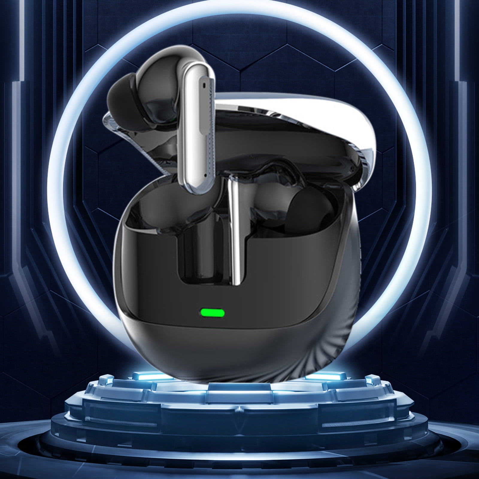 Zxsyw Wireless Bluetooth Headphones with Charging Case Fingerprint ...