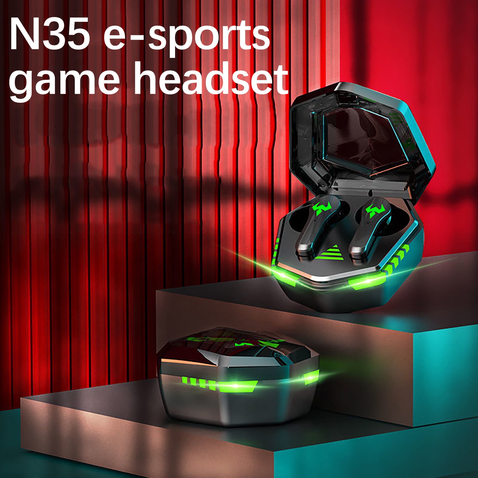 Zxsyw Wireless Earbuds N35 - Low Latency Gaming Headset, Bluetooth In ...