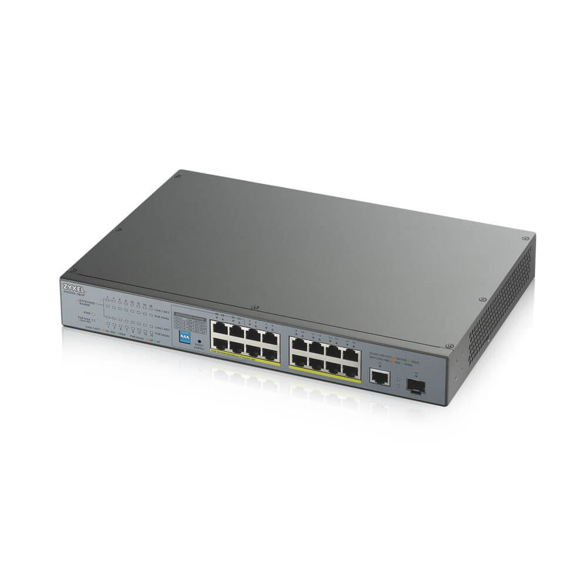 ZyXEL 16-port GbE Unmanaged PoE Switch with GbE Uplink - Walmart.com