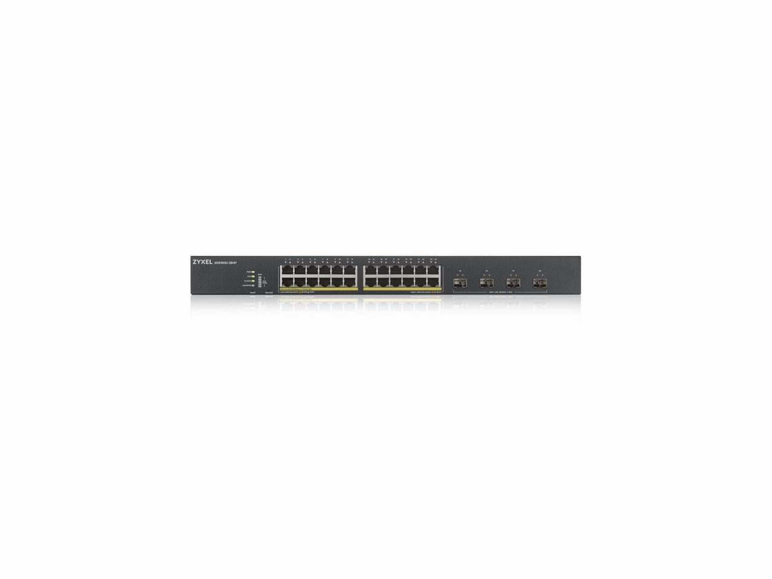 Zyxel Hybrid Cloud Switch, 24-Port Gigabit Smart Managed Poe+ Switch ...