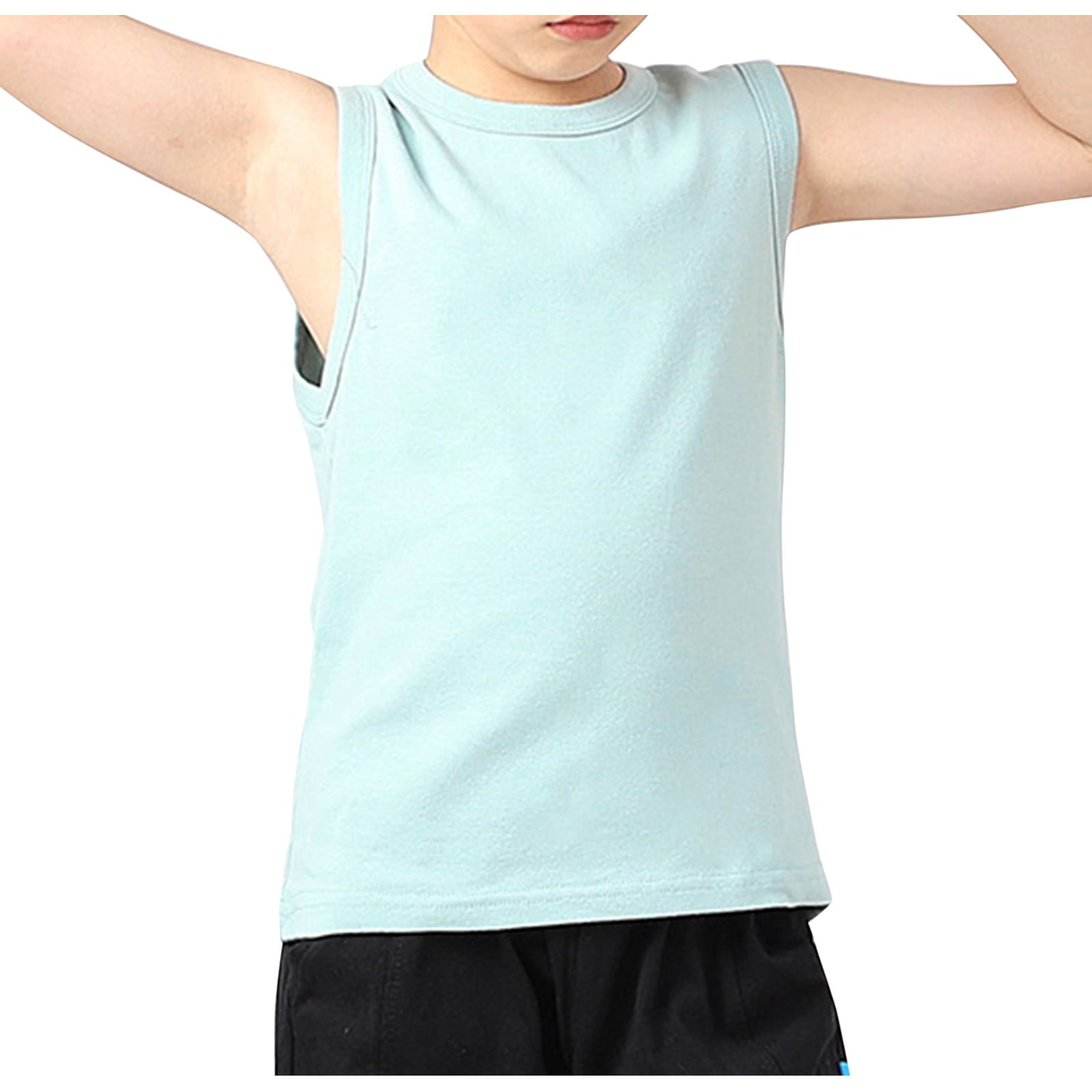 ZyeKqe Boys Tank Tops Kids Casual Sleeveless Shirts Toddler Undershirts ...