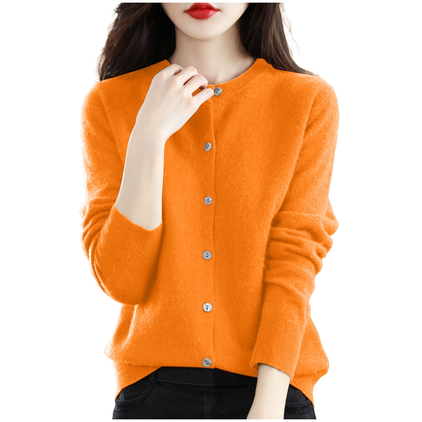 ZyeKqe Cardigans for Women Long Sleeve Button down Sweaters Lightweight ...