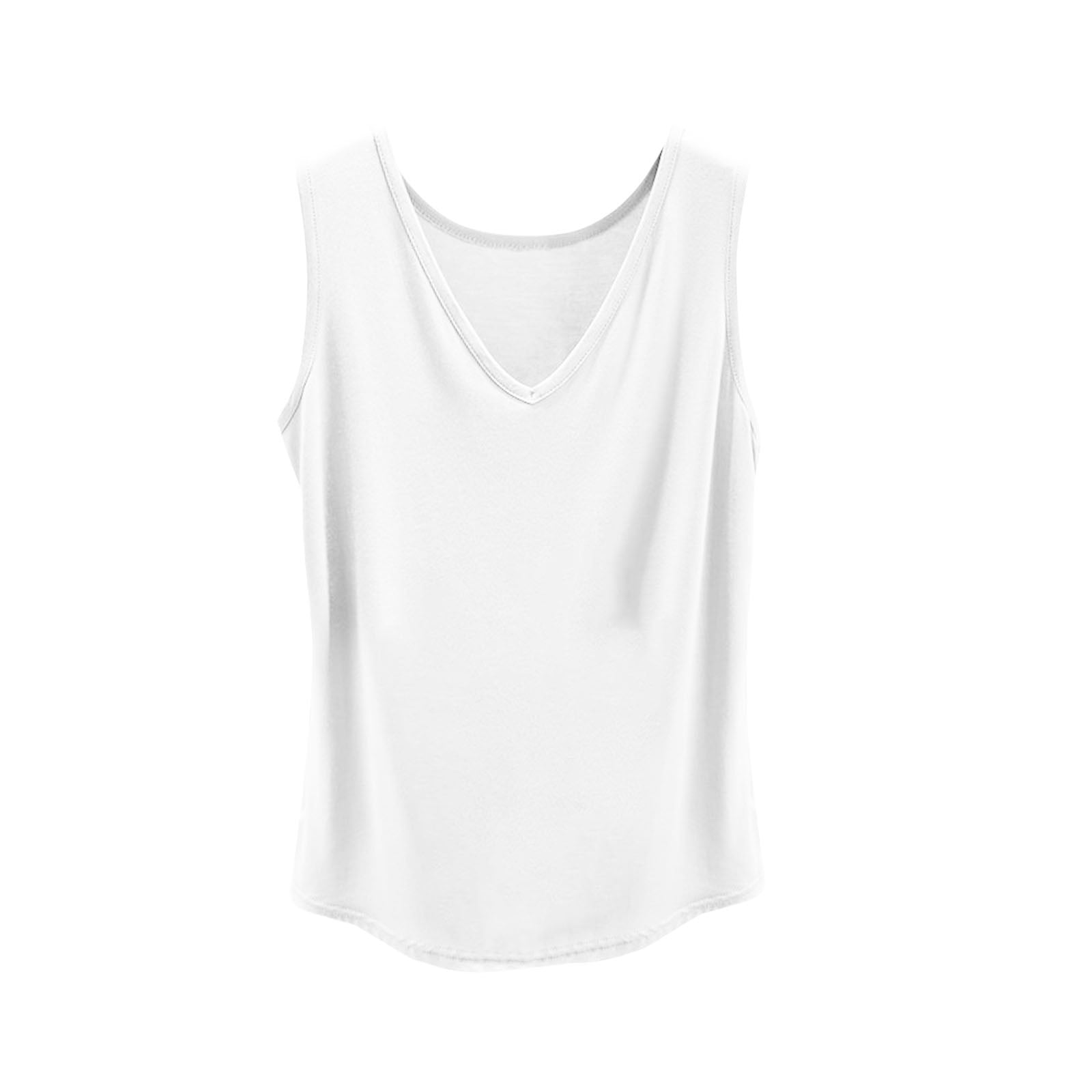 Zyekqe Pajamas Tops For Women Casual V Neck Tank Tops Sleeveless Sleep