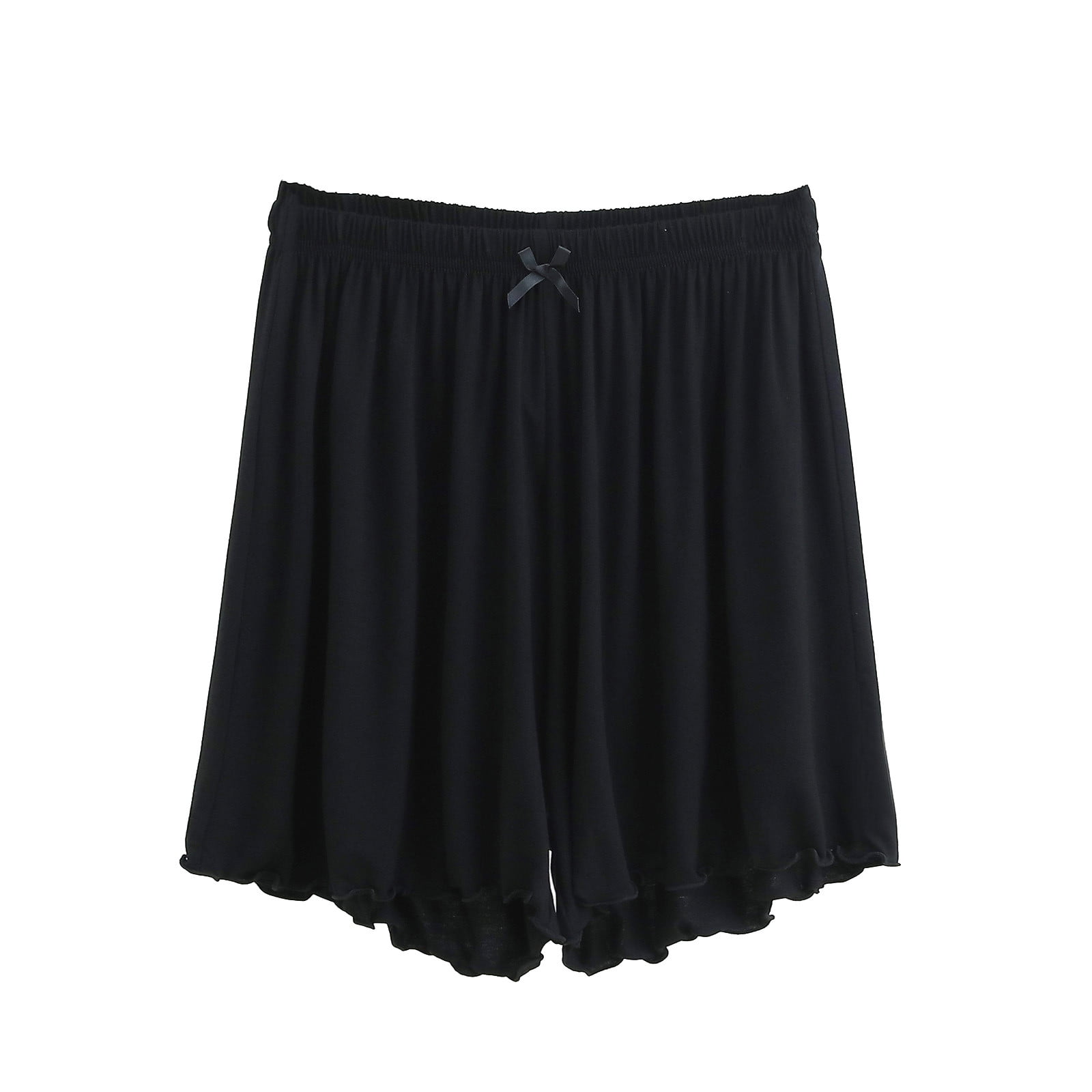 ZyeKqe Plus Size Pajamas Shorts for Women Elastic Waist Lounge Shorts ...