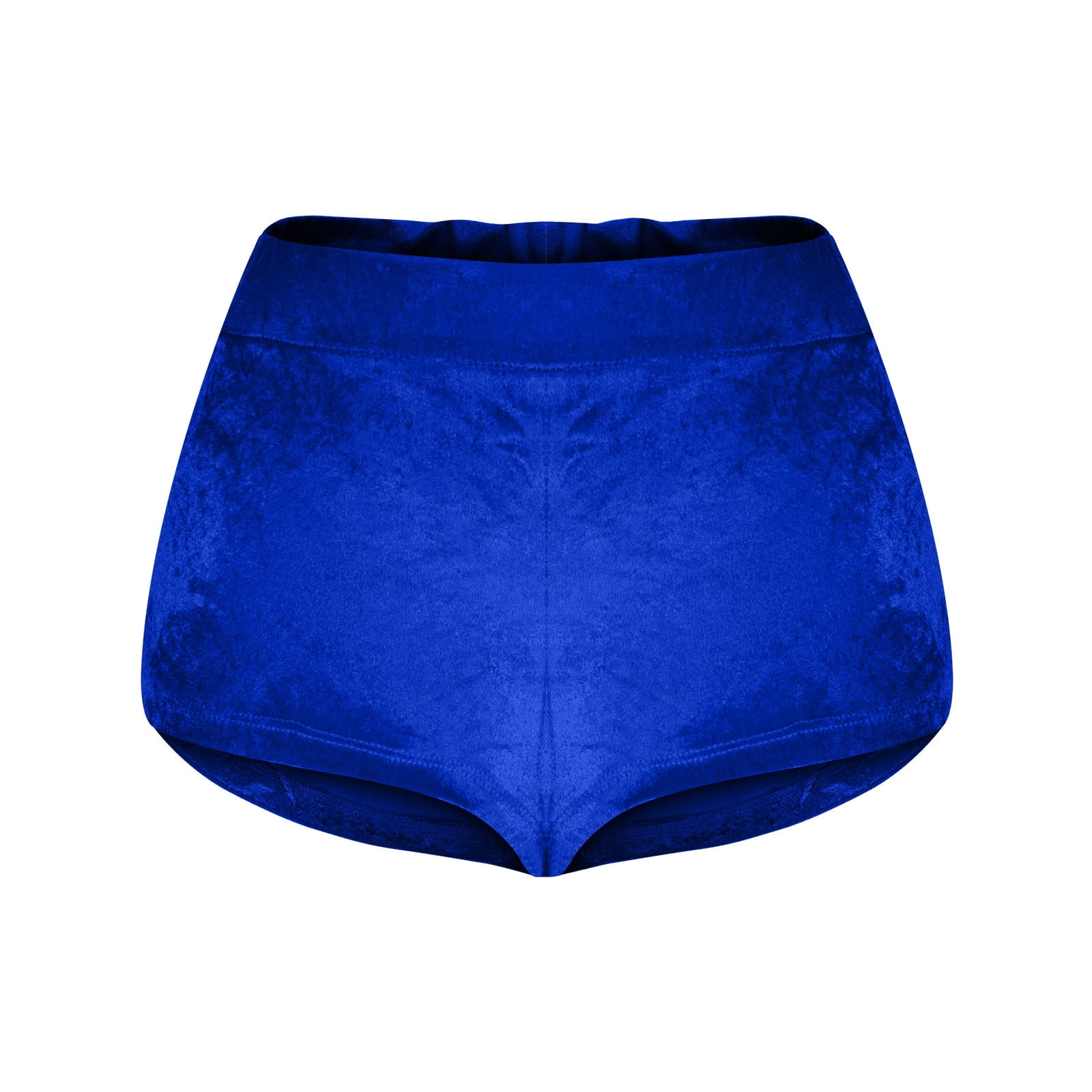 ZyeKqe Women's Velour Shorts Mid Rise Yoga Running Short Butt Lifting ...