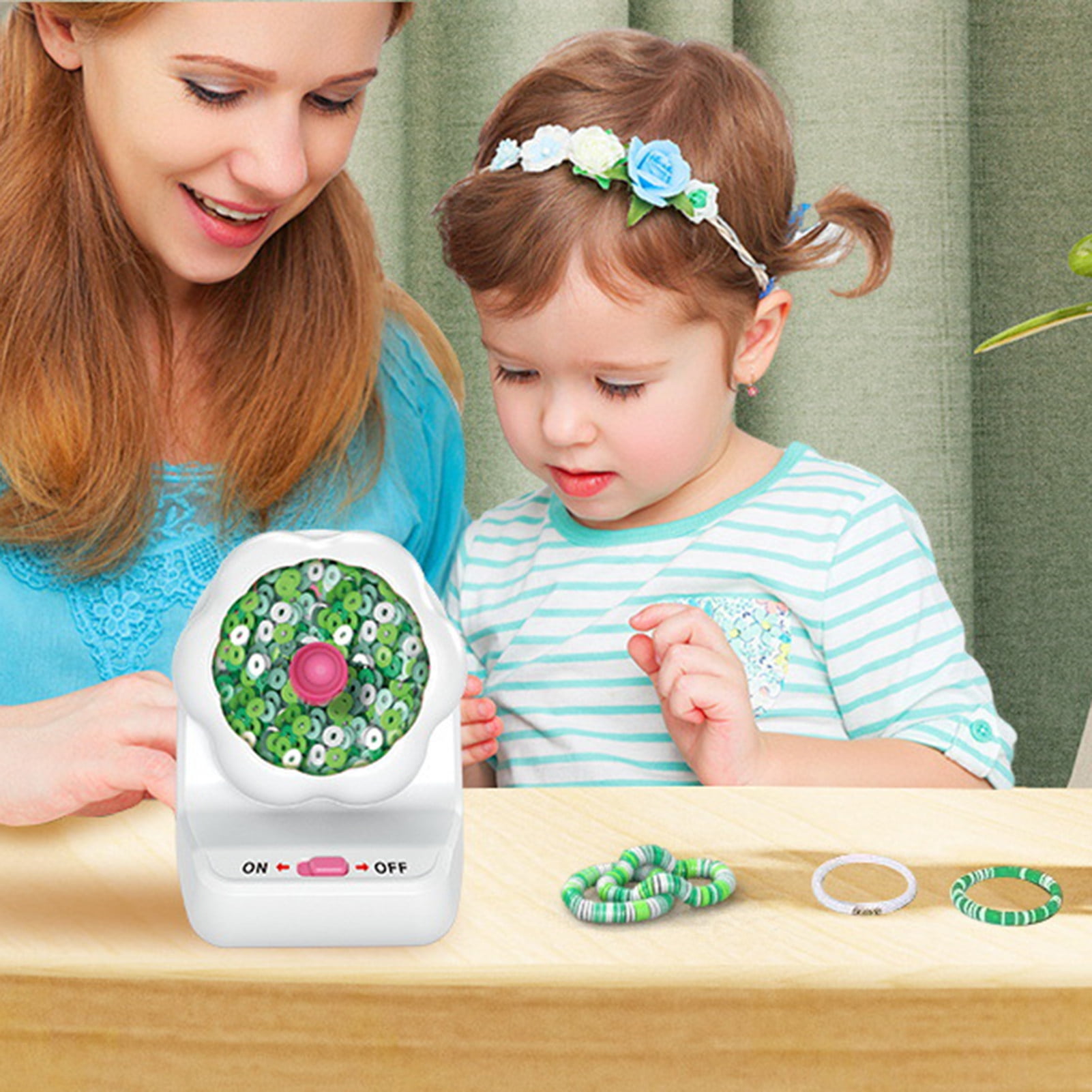 Zyhtgyee Automatic Beading Machine Kids DIY Jewelry Making Electric ...