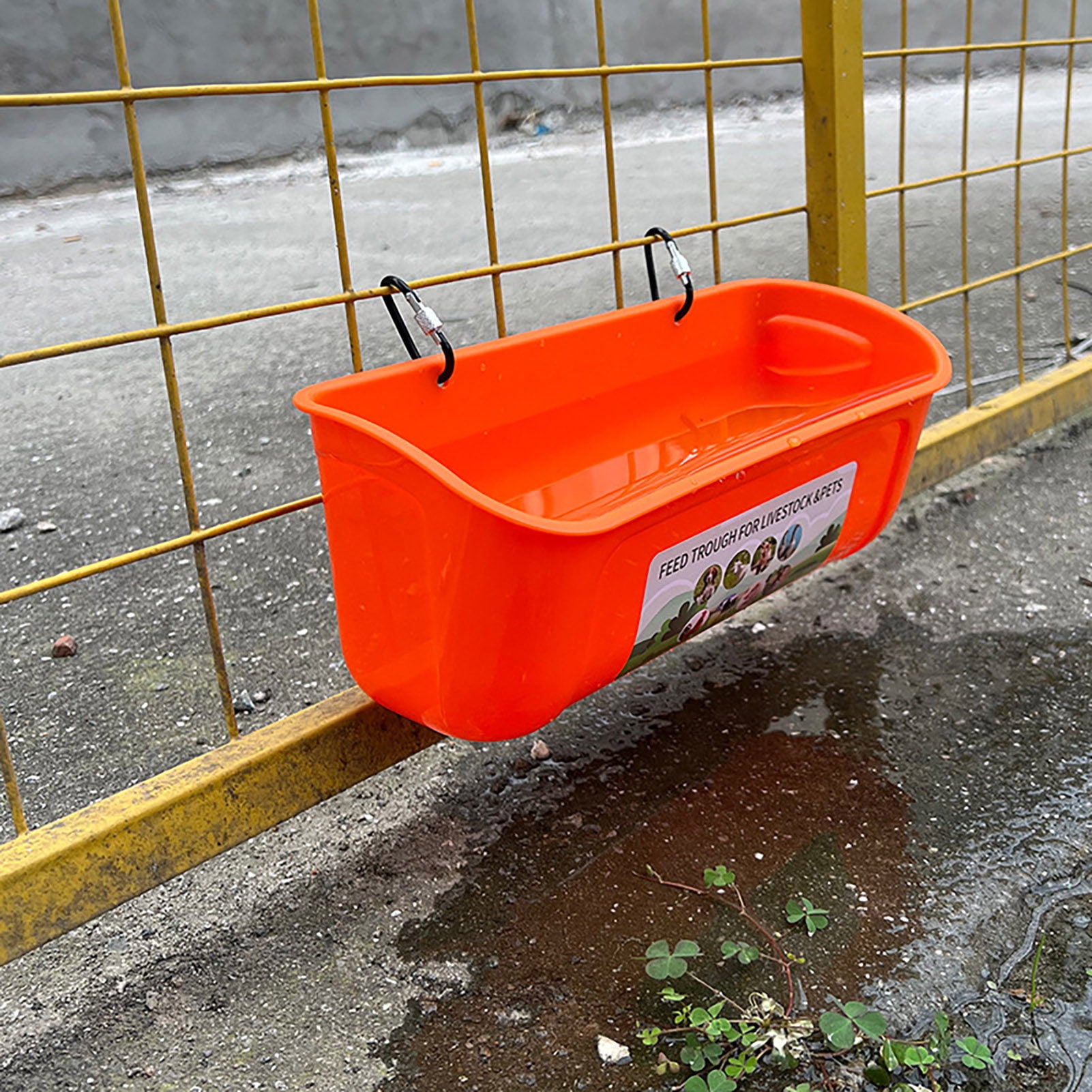 Zyhtgyee Chicken Feed Trough Hanging Chicken Feed Trough 2Pcs BPA Free ...