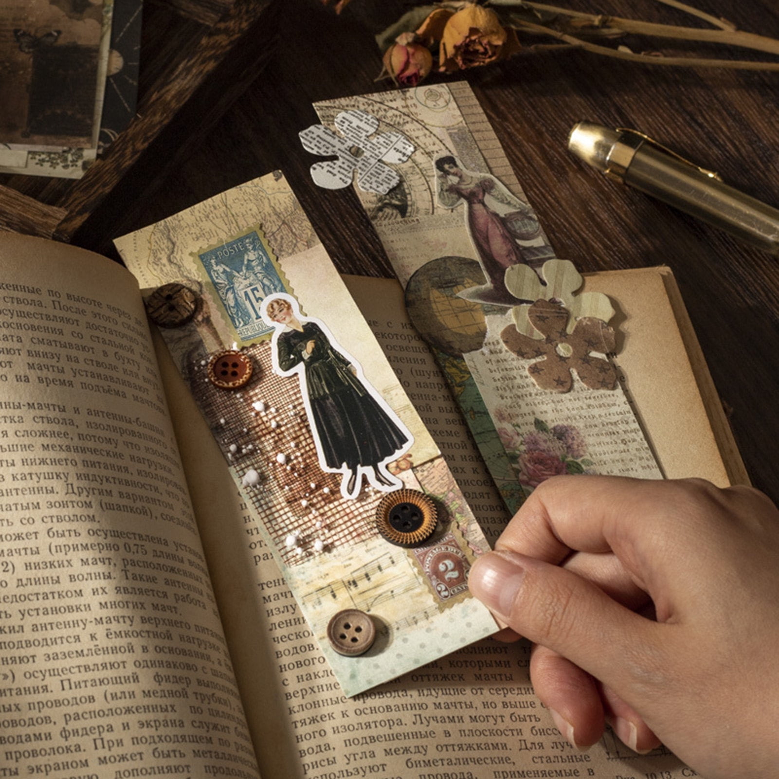 Zyhtgyee Tear resistant Paper 60Pcs Hand Account Papers Retro Material ...