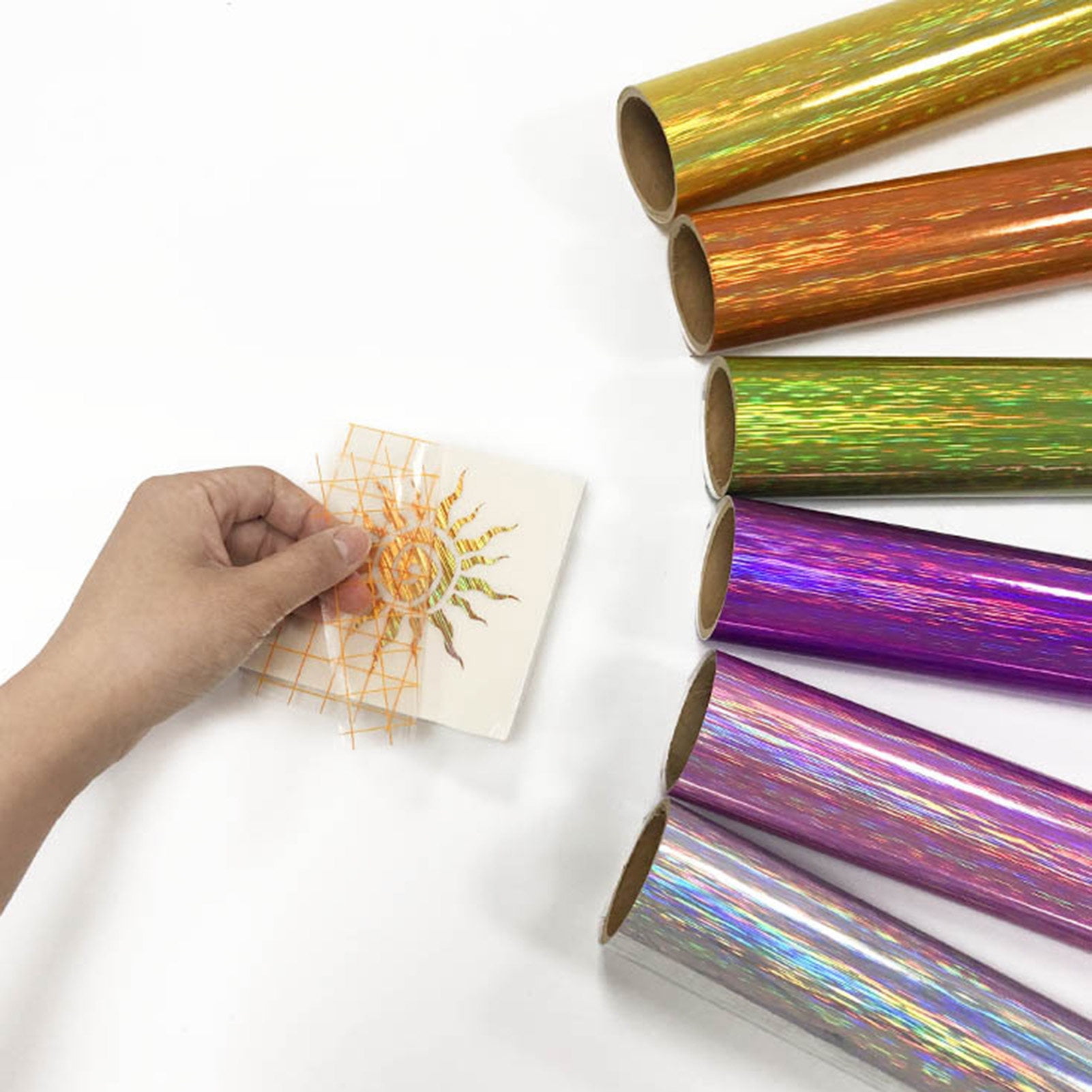 Zyhtgyee Vinyl Transfer Roll 0.08mm Thin Vinyl Self Adhesive Coloring ...