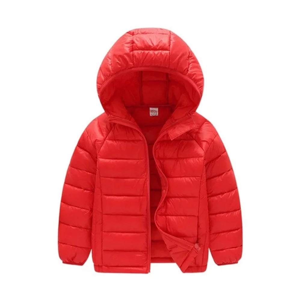Zyhtleerr Kids Boys Girls down Puffer Jacket Youth Winter Warm Outwear for 6-13 T Unisex Solid ...